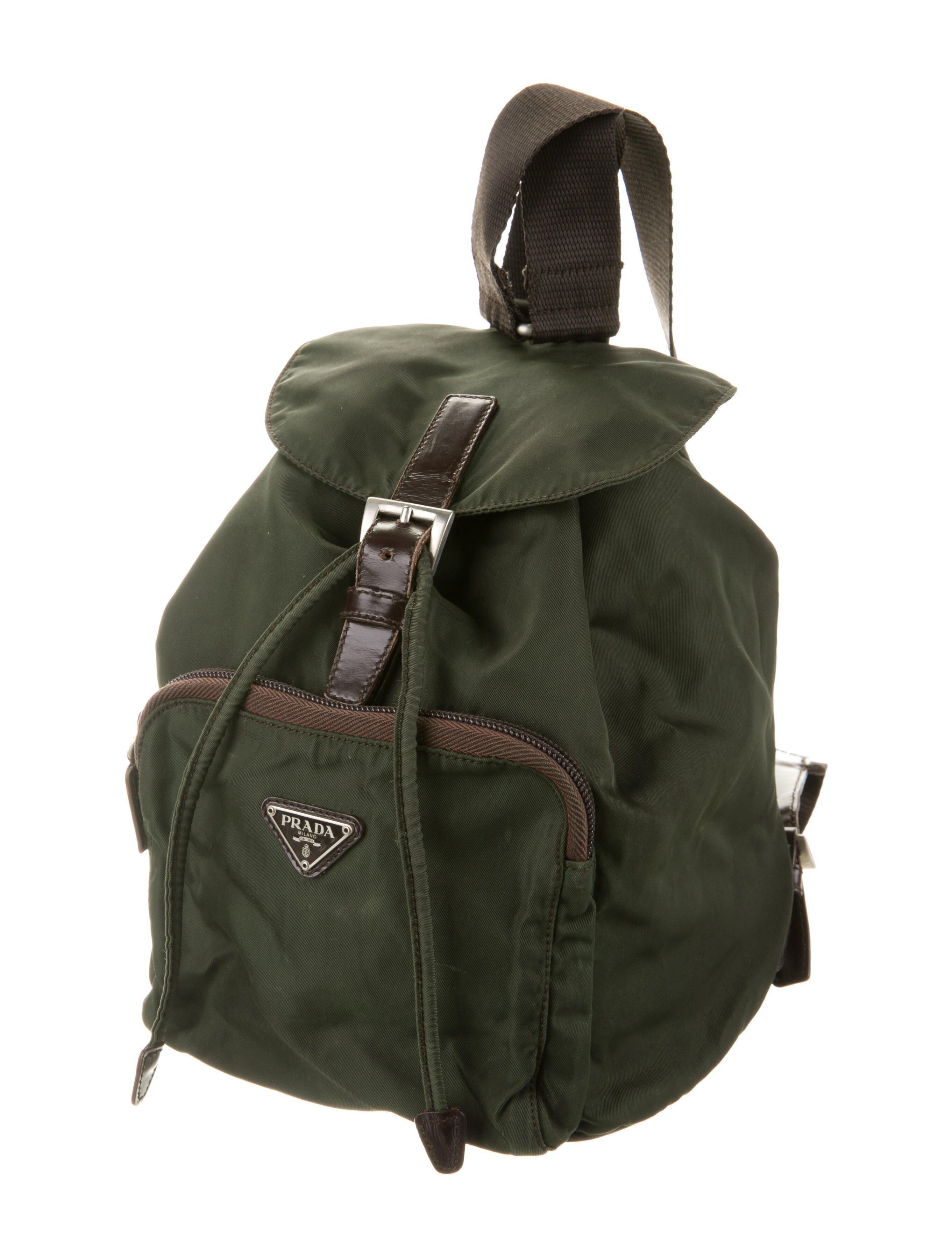 Prada Vintage Mini Tessuto Backpack - Green Backpacks, Handbags ...