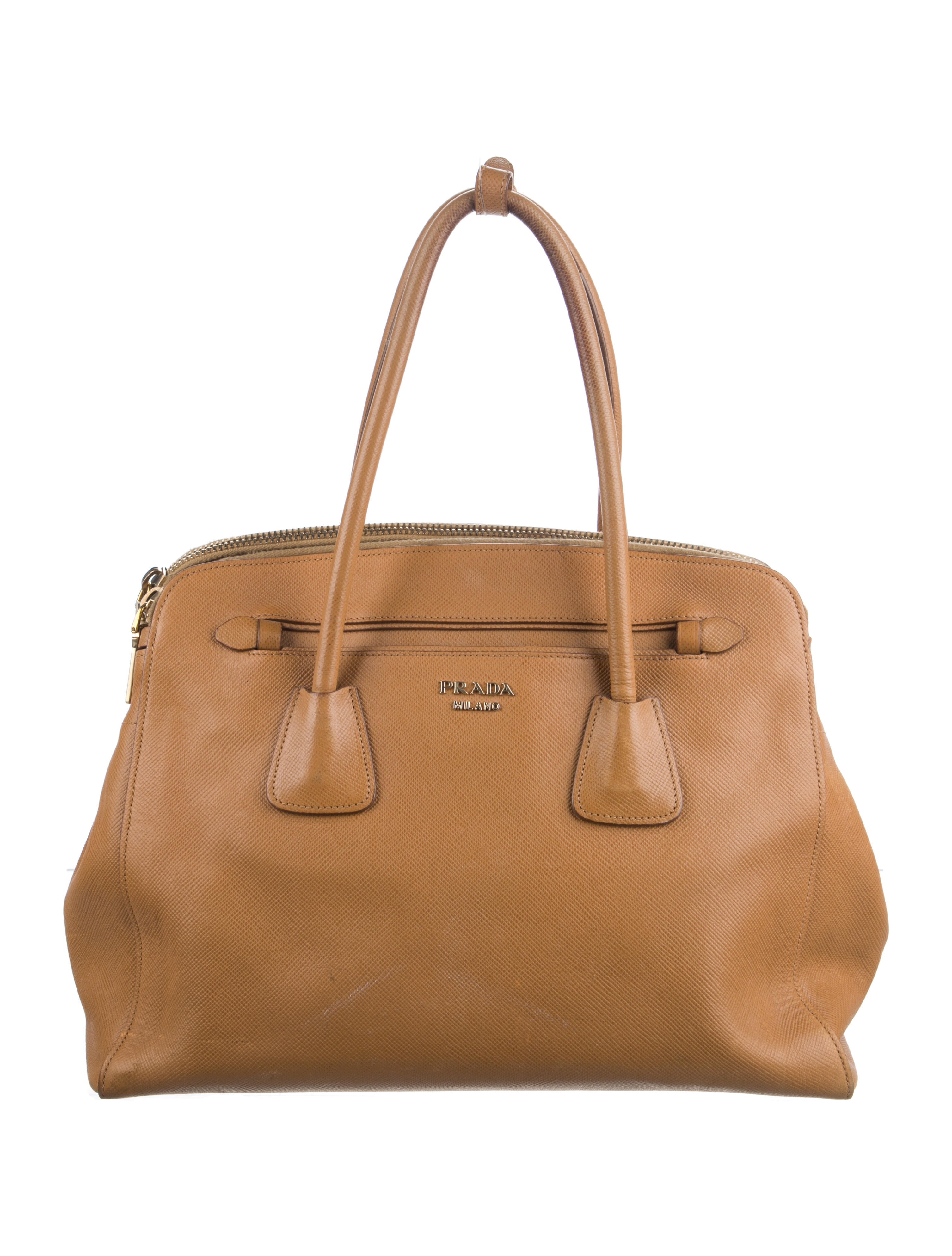 Prada Canvas Handle Bag - Neutrals Handle Bags, Handbags - PRA154803 ...