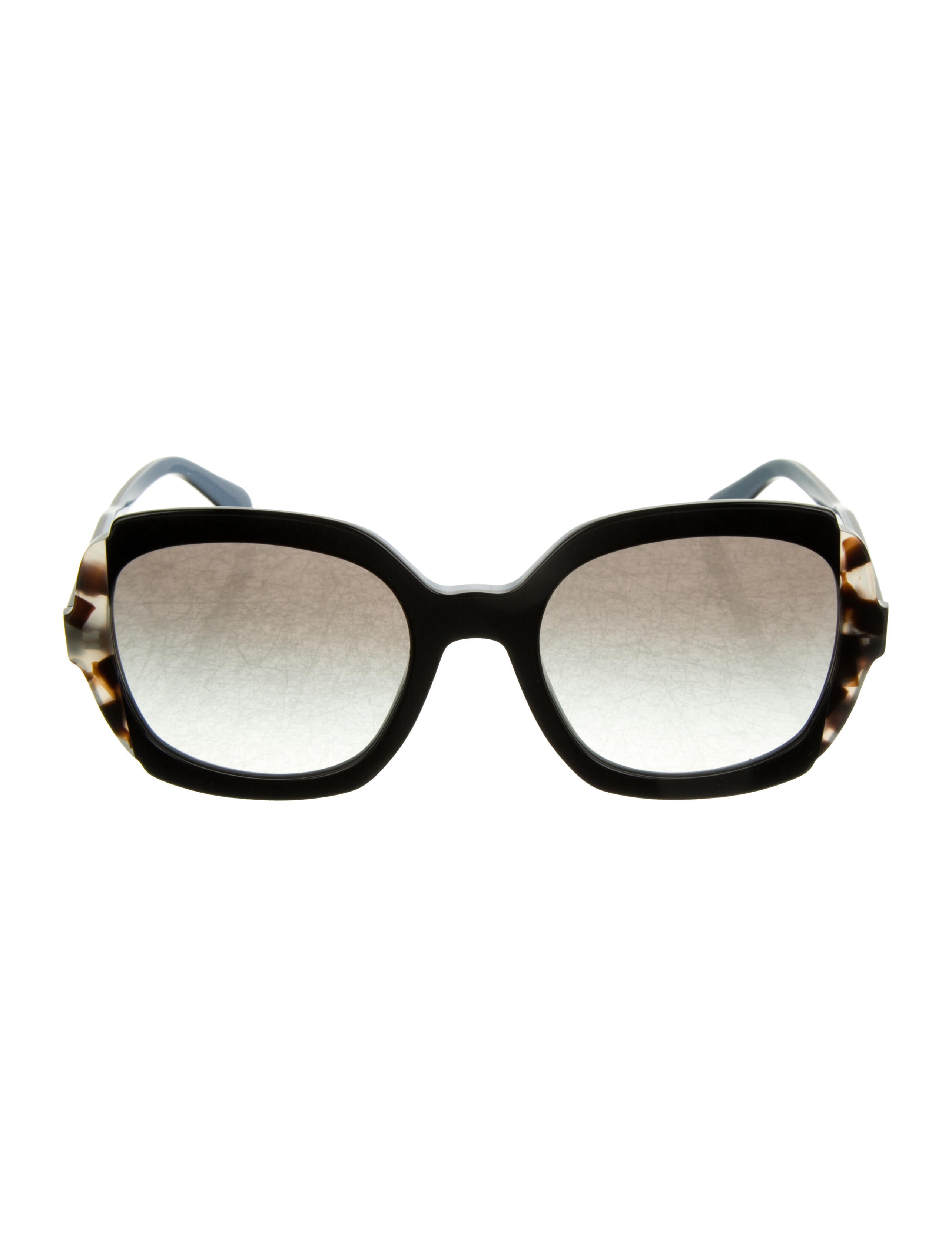 Prada Aviator Tinted Sunglasses Black Sunglasses Accessories