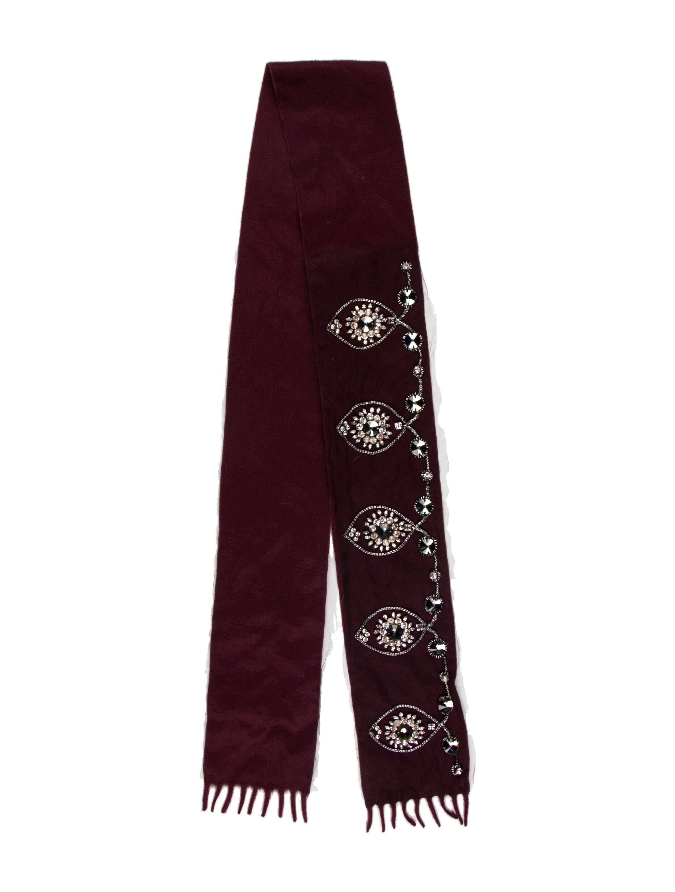 Prada Printed Scarf - Burgundy Scarves and Shawls, Accessories ...