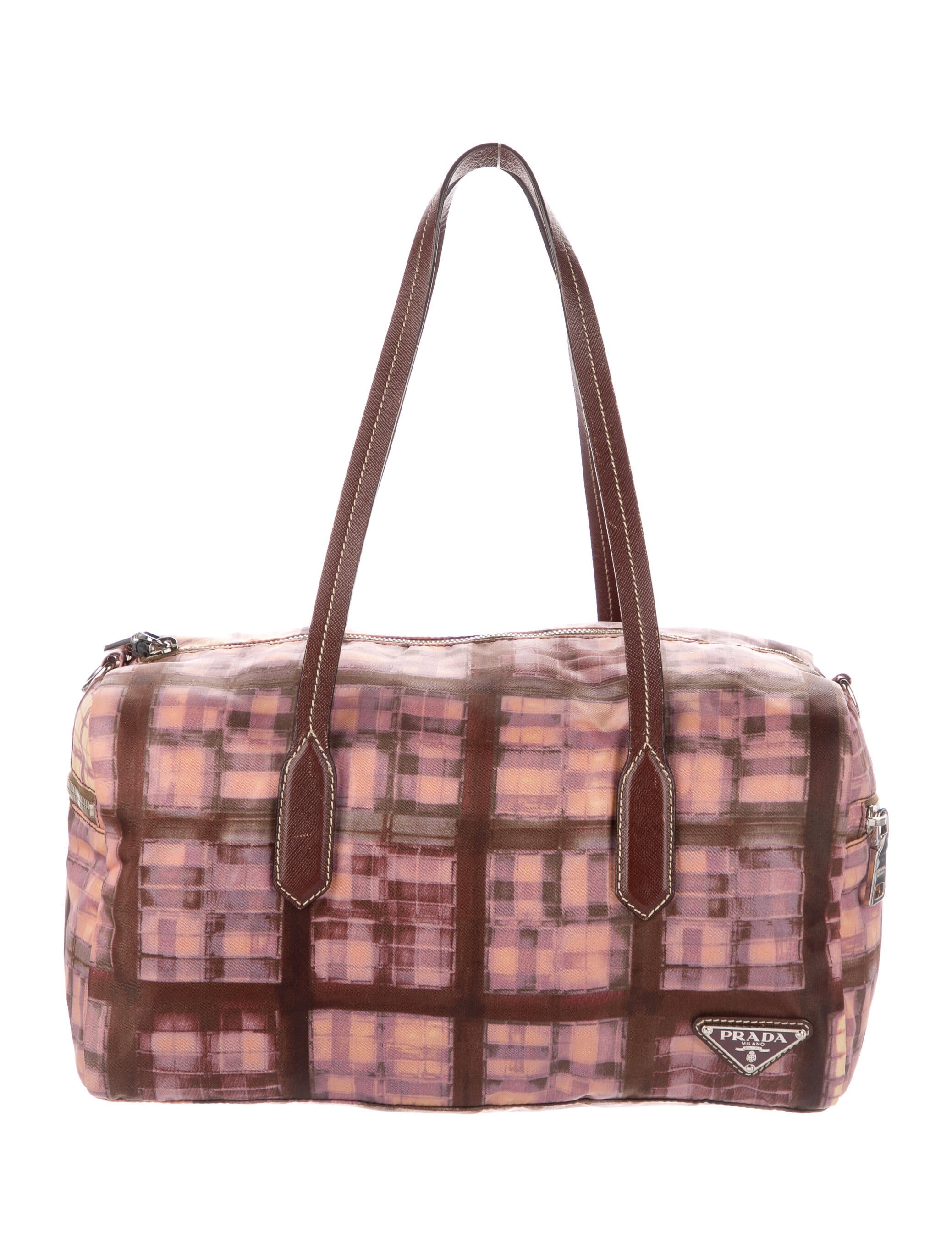 Prada Alligator-Trimmed Skipper Bag - Pink Shoulder Bags, Handbags ...