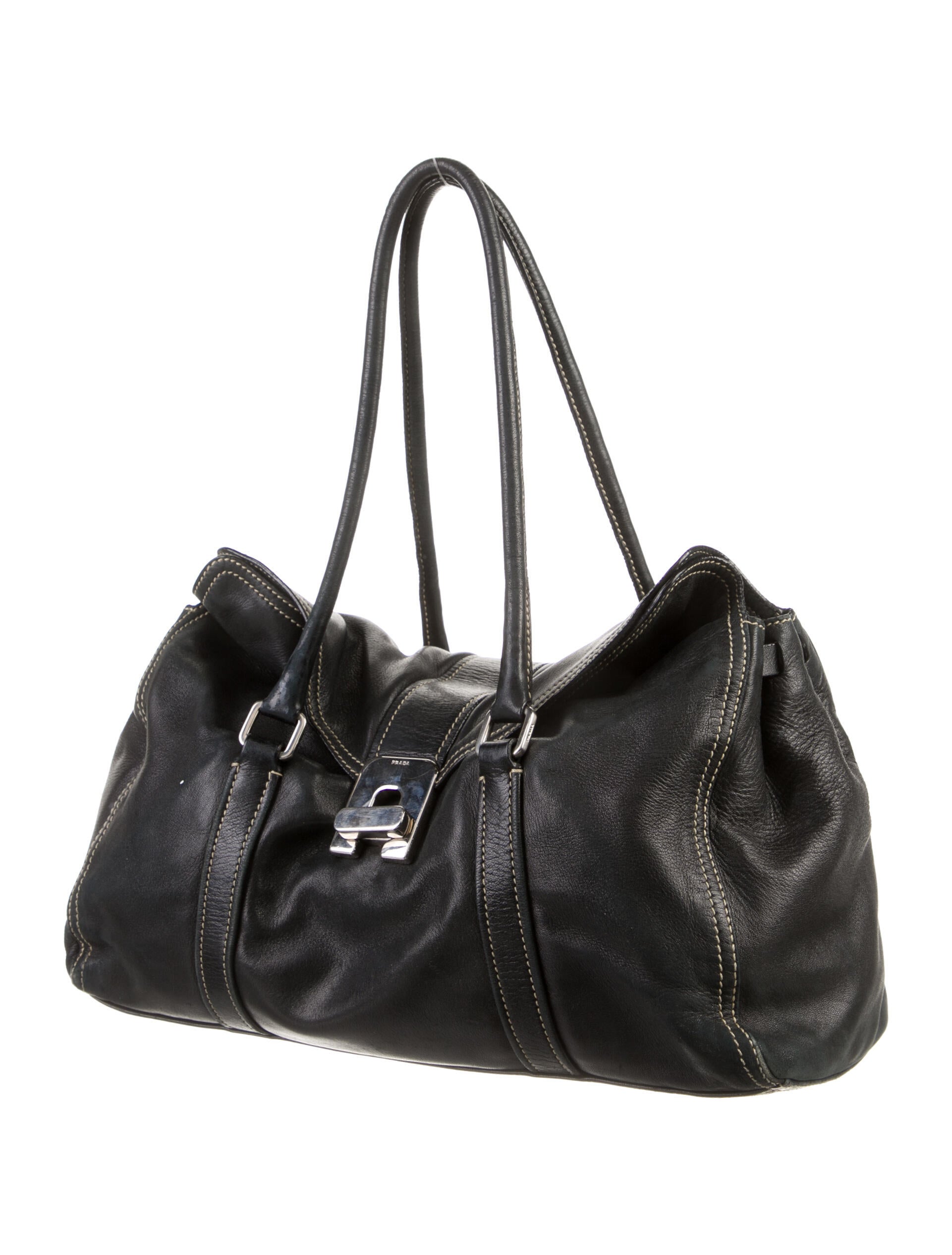Prada Nappa Shoulder Bag - Black Shoulder Bags, Handbags - PRA751860 ...