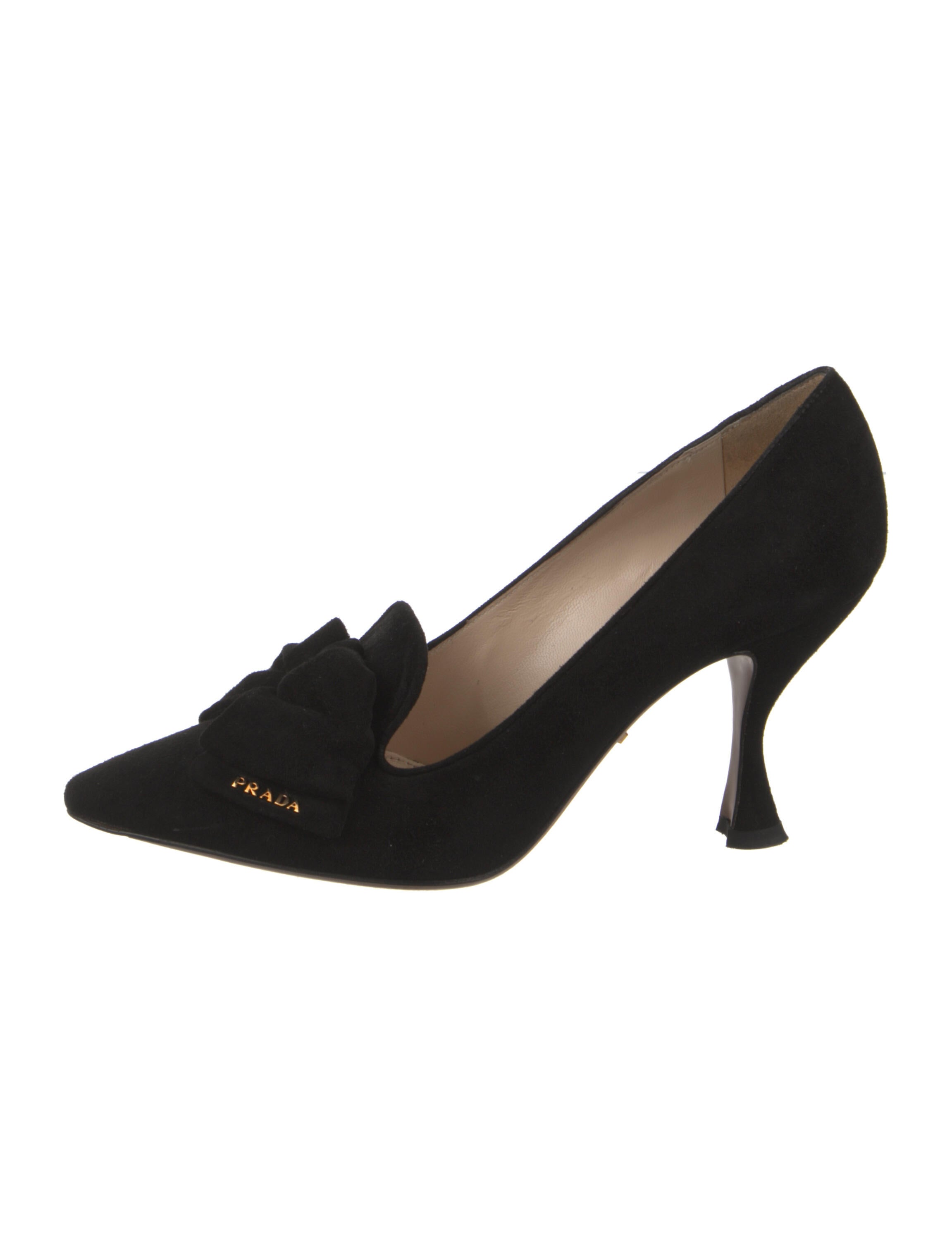 Prada Embellished Slingback Pumps - Black Pumps, Shoes - PRA144498 ...