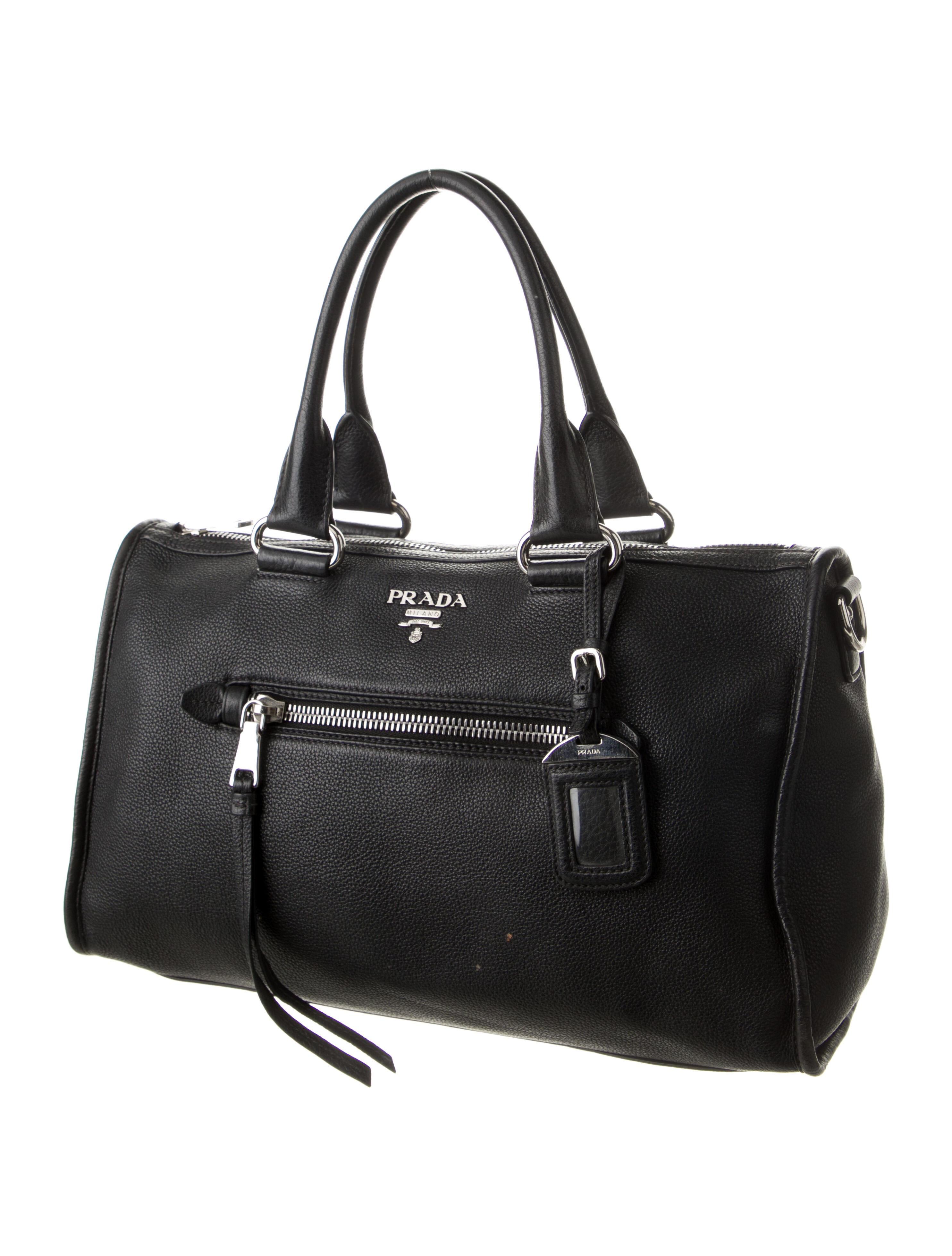 Prada Vitello Phenix Satchel - Black Handle Bags, Handbags - PRA752765 ...