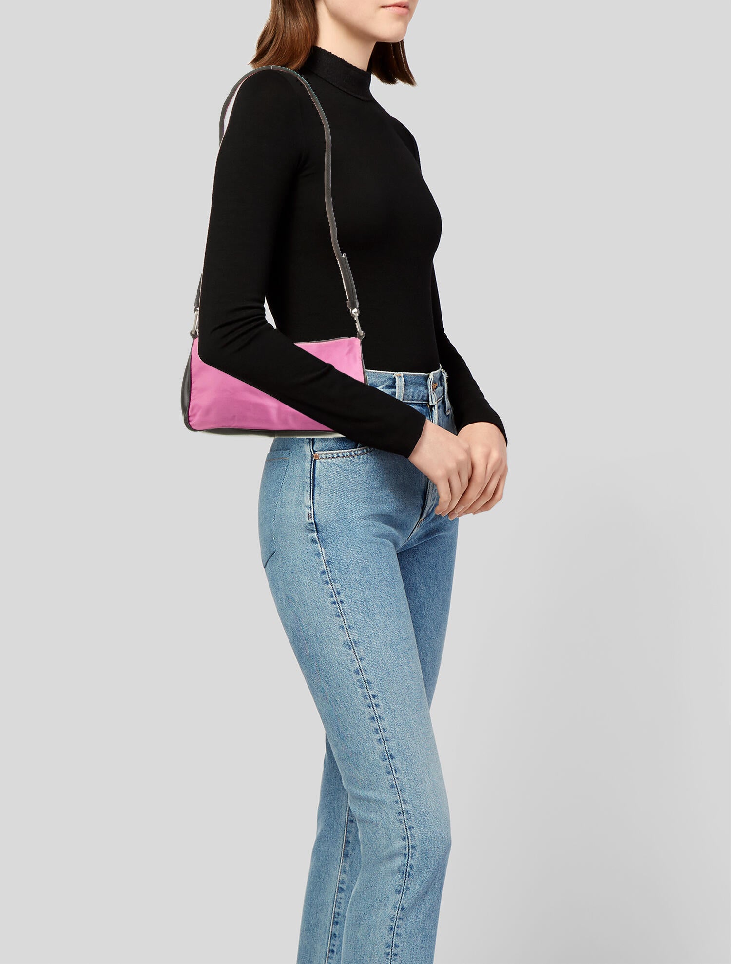 Prada Alligator-Trimmed Skipper Bag - Pink Shoulder Bags, Handbags ...