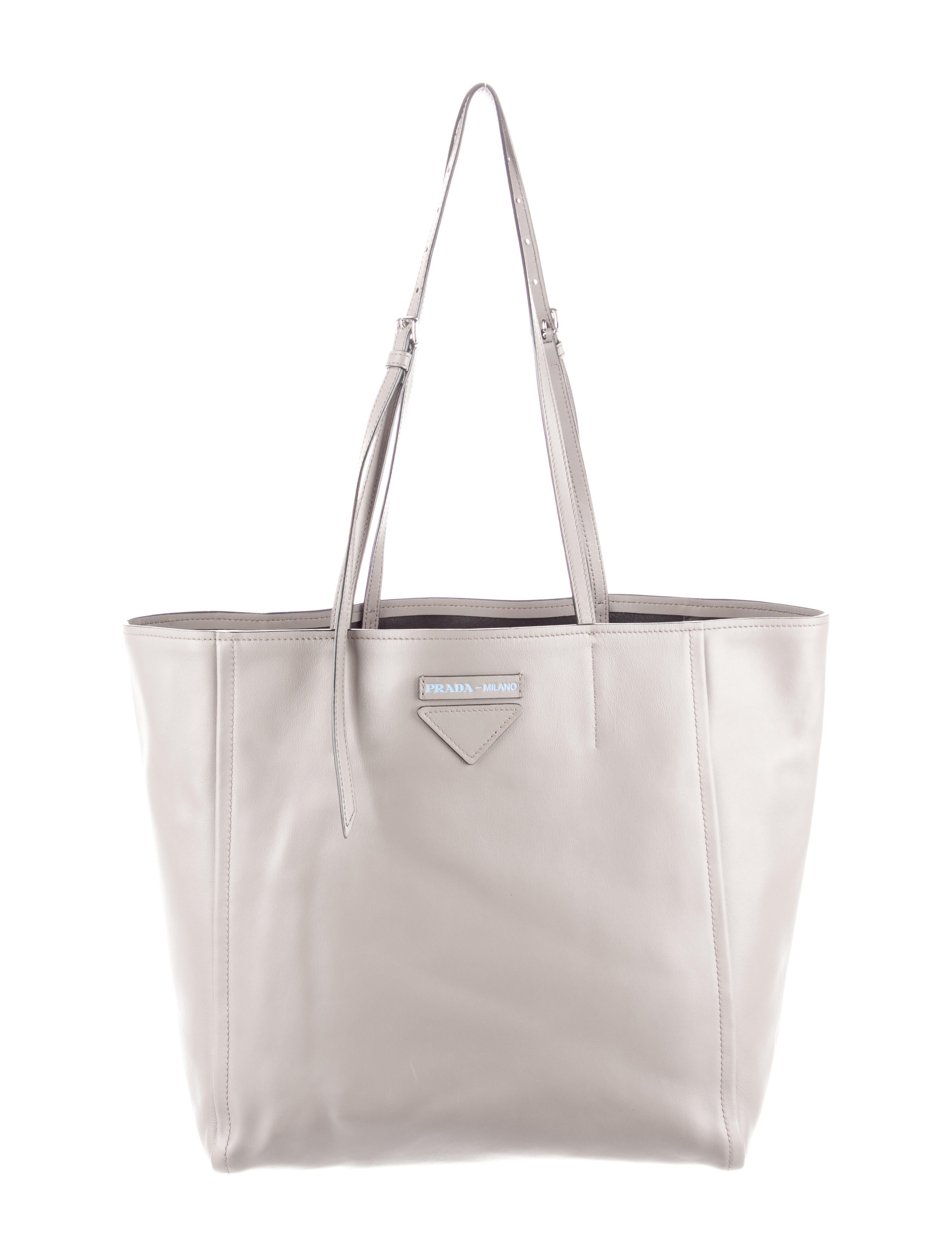 Prada Grace Lux Concept Tote - Grey Totes, Handbags - PRA760776 | The ...
