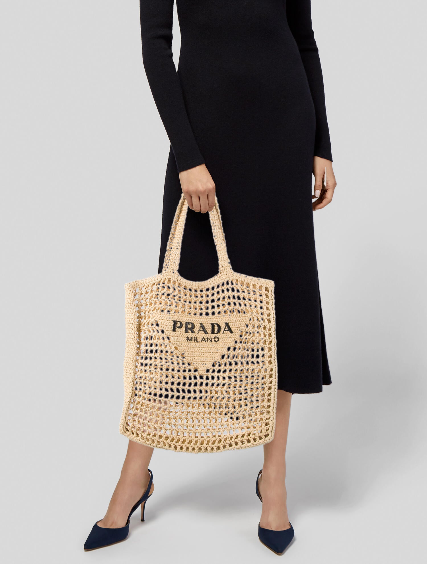 Prada 2022 Raffia Logo Tote - Neutrals Totes, Handbags - PRA765120 ...