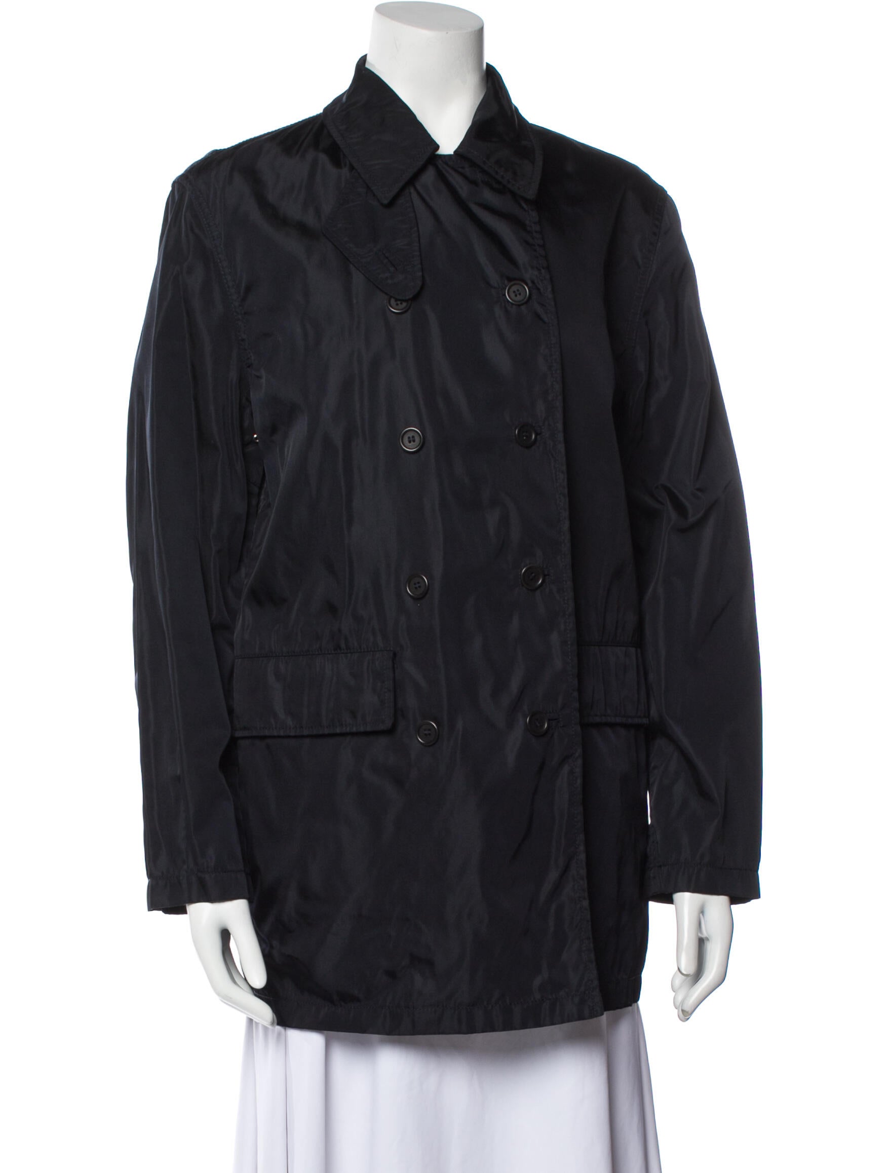 Prada Vintage 1990's Utility Jacket - Blue Jackets, Clothing ...