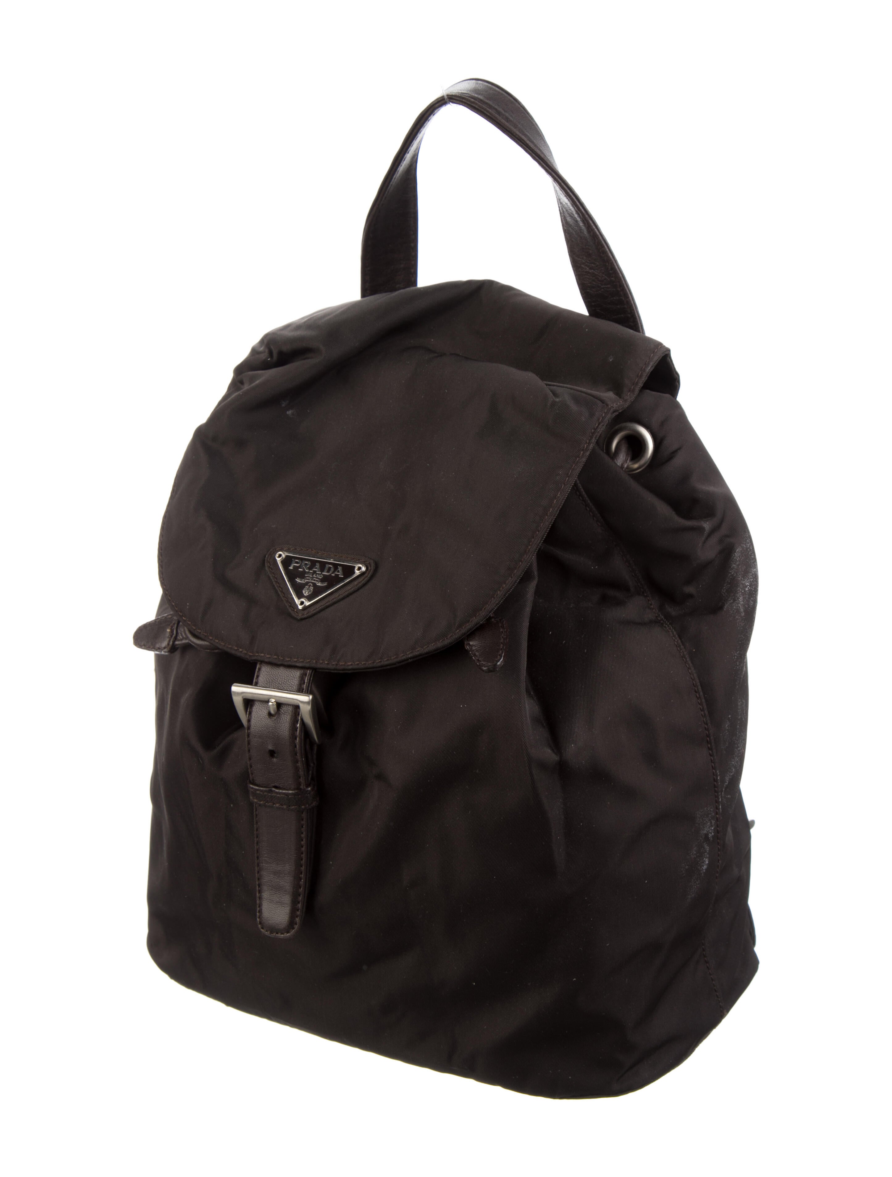 Prada Vintage Tessuto Chain Backpack - Brown Backpacks, Handbags ...