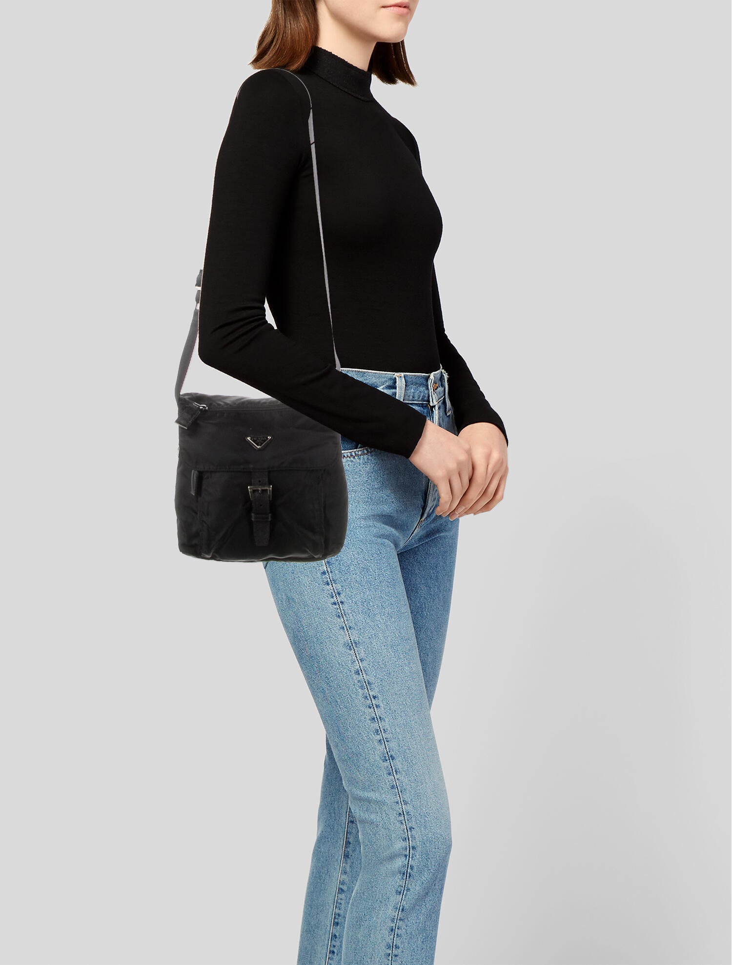 Prada Tessuto Crossbody Bag - Black Crossbody Bags, Handbags ...