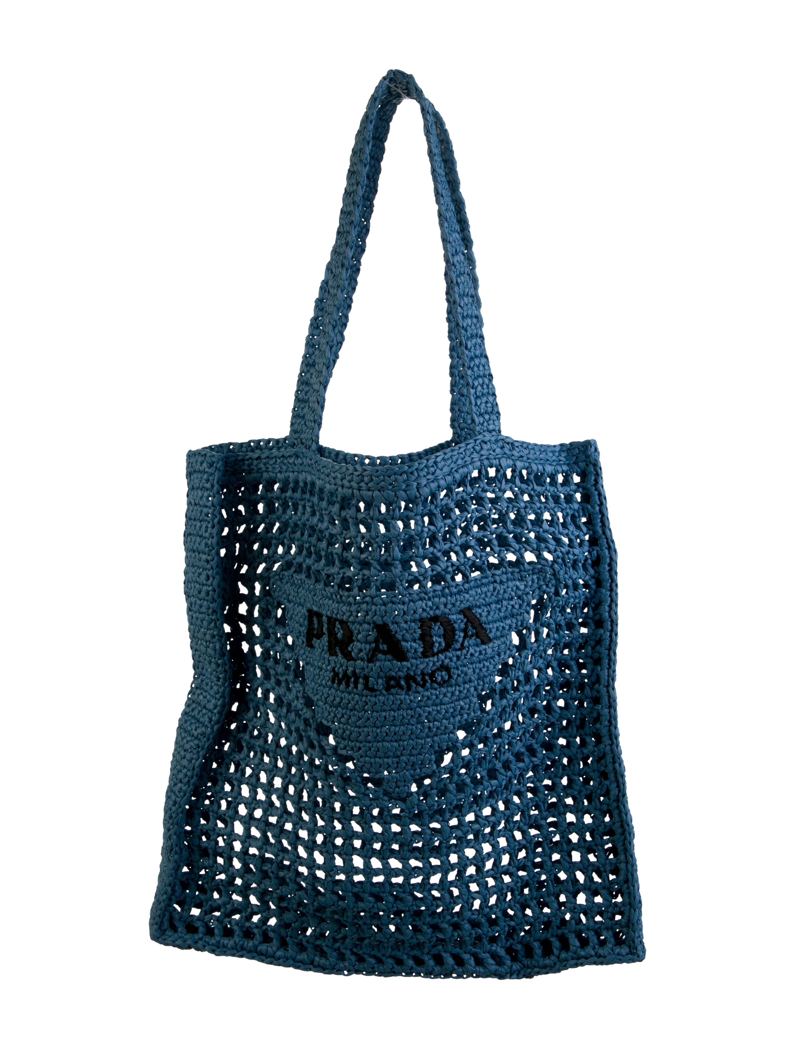 Prada 2022 Raffia Logo Tote - Neutrals Totes, Handbags - PRA765120 ...