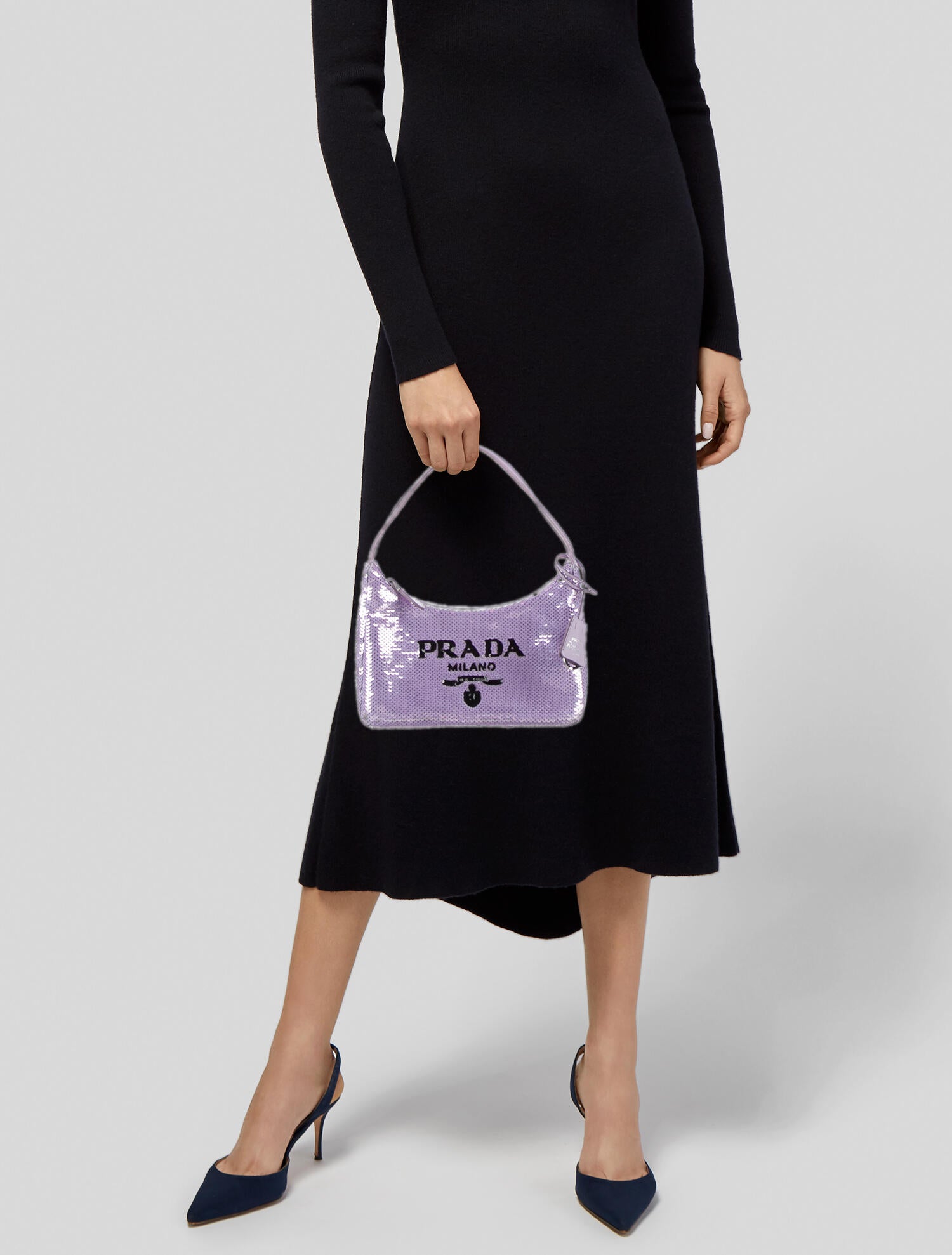 Prada 2021 Re-Edition 2000 Sequined Re-Nylon Mini Bag - Metallic ...