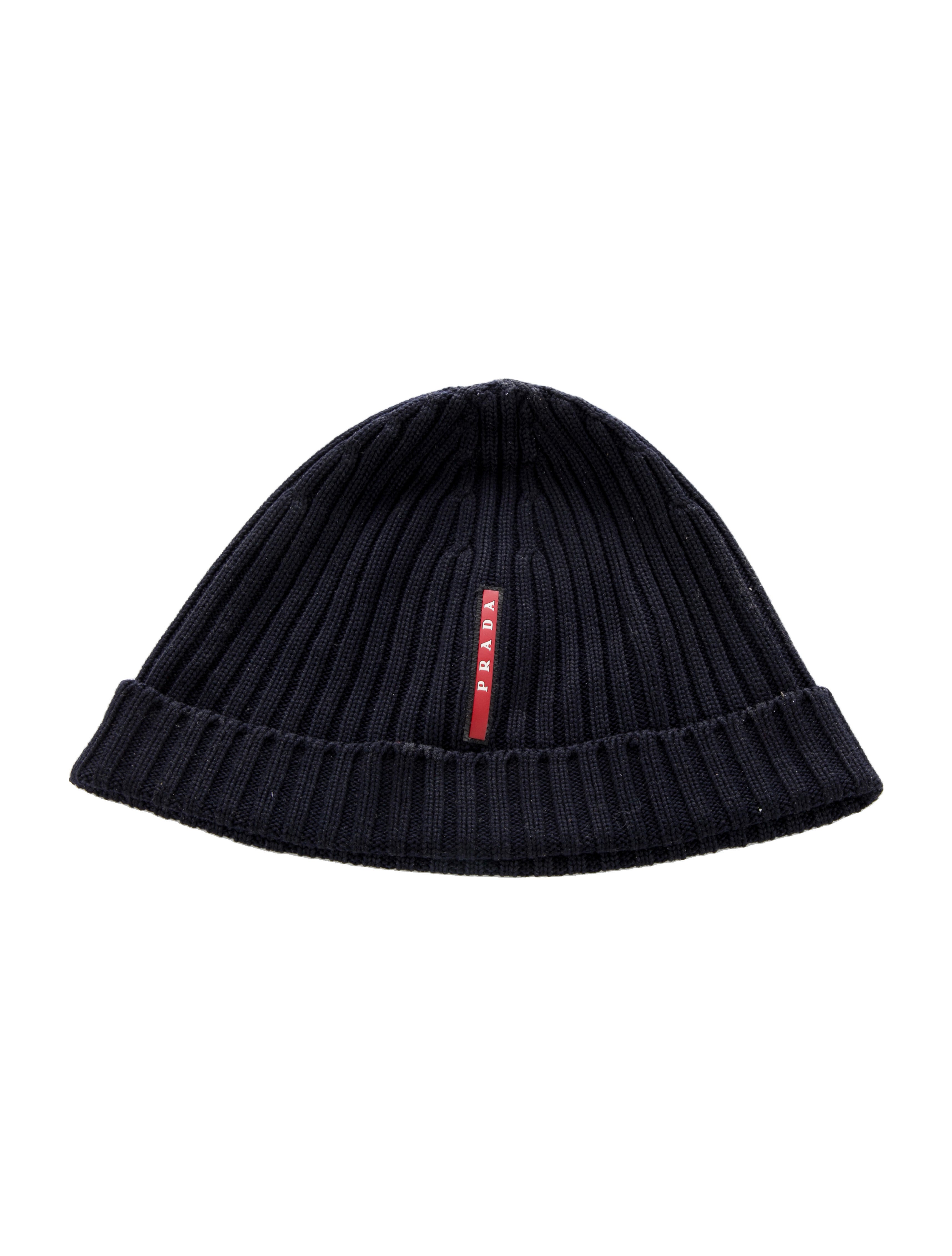 Prada Knit Beanie - Blue Hats, Accessories - PRA781918 | The RealReal