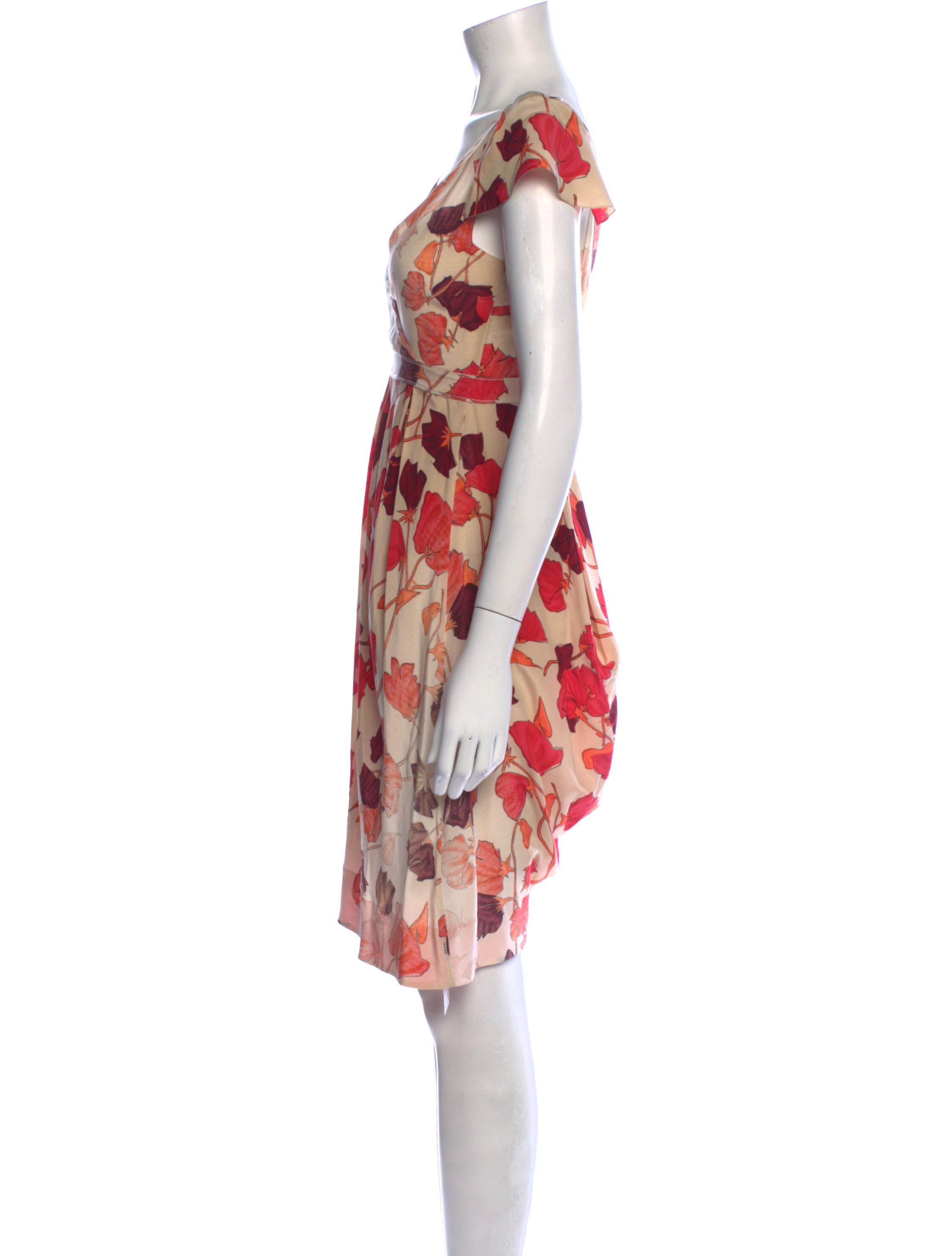 Prada Wool Blend A-Line Dress - Neutrals Dresses, Clothing - PRA114848 ...