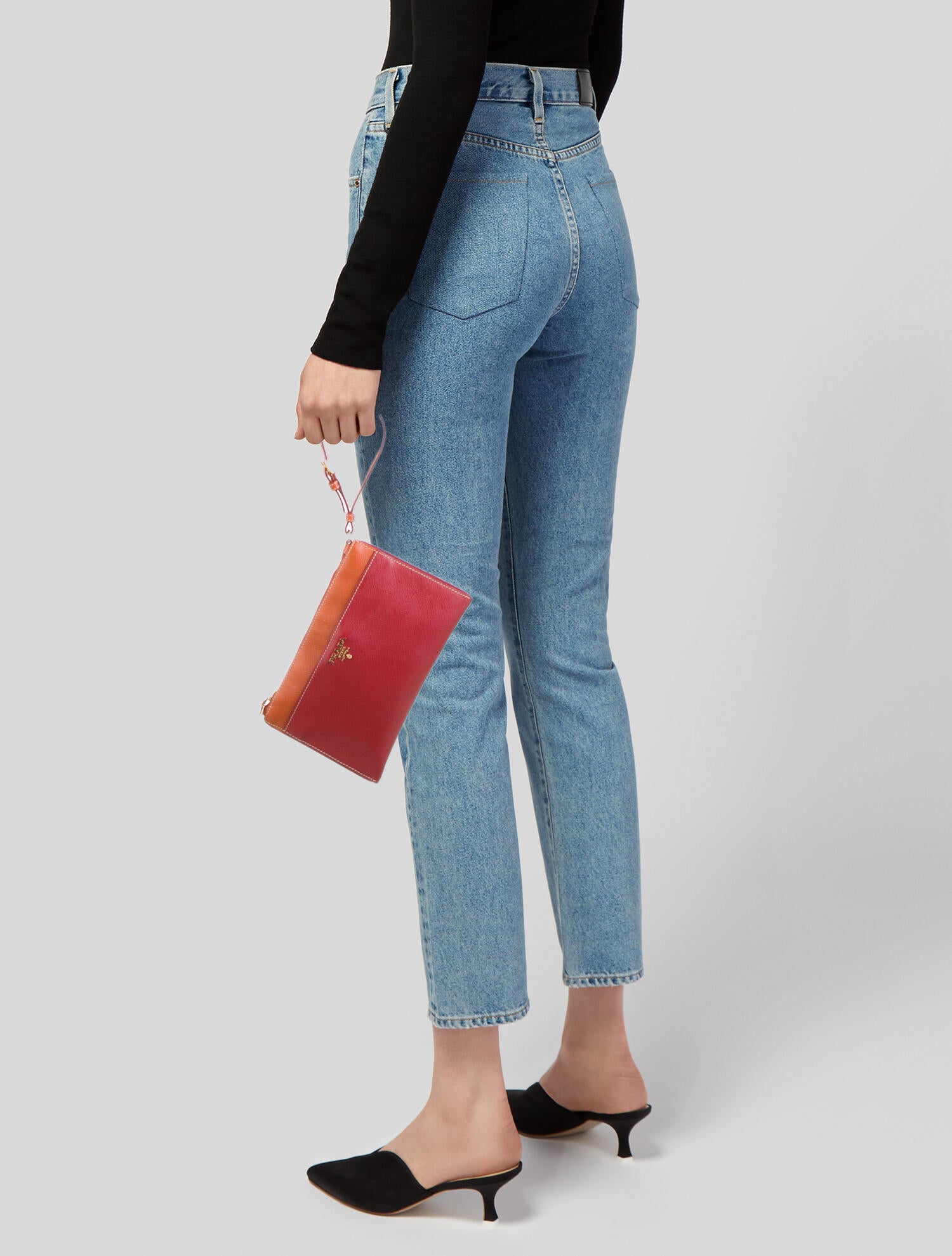 Prada Oversize Velvet Clutch w/ Tags - Red Clutches, Handbags ...