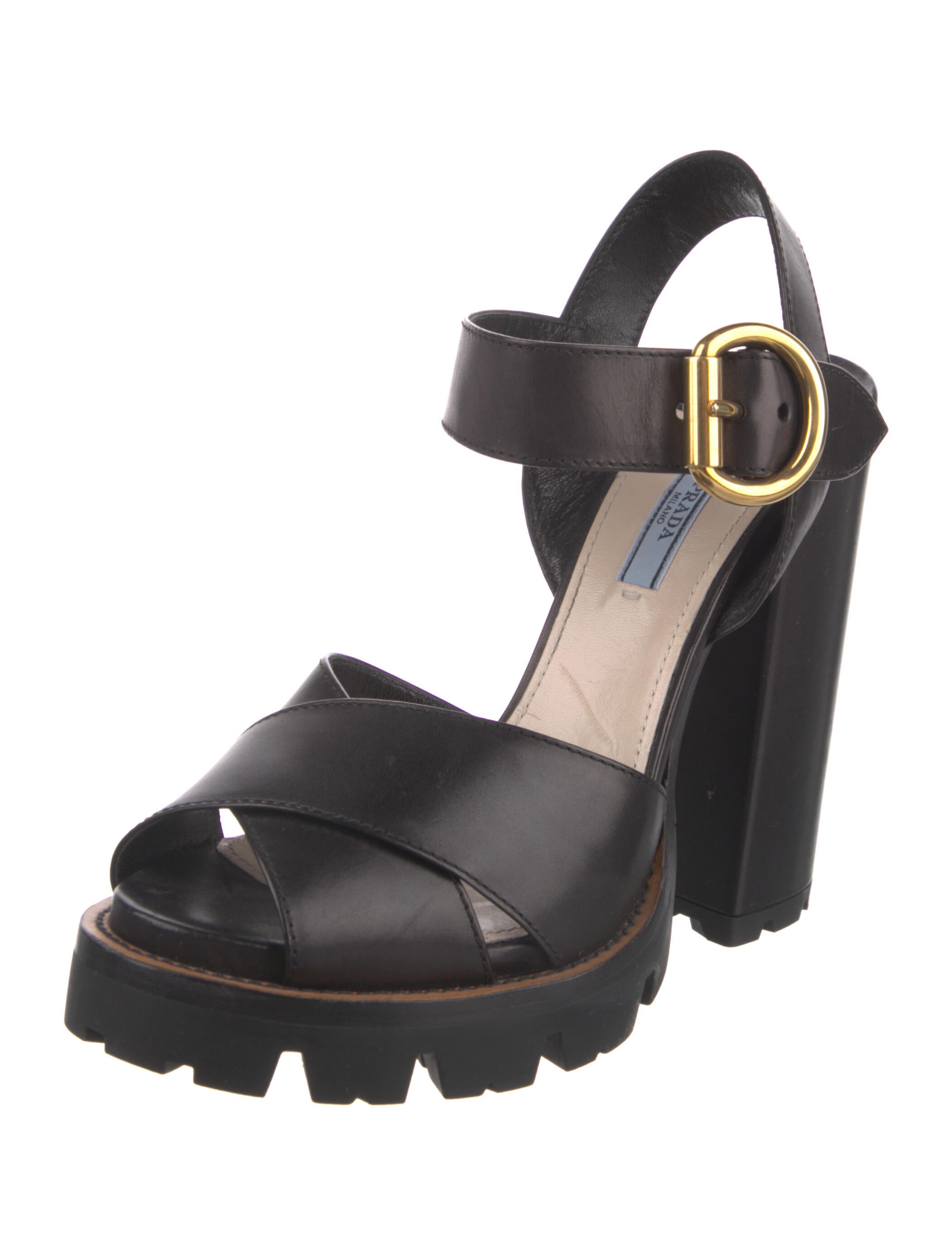 Prada Sandals - Black Sandals, Shoes - PRA68642 | The RealReal