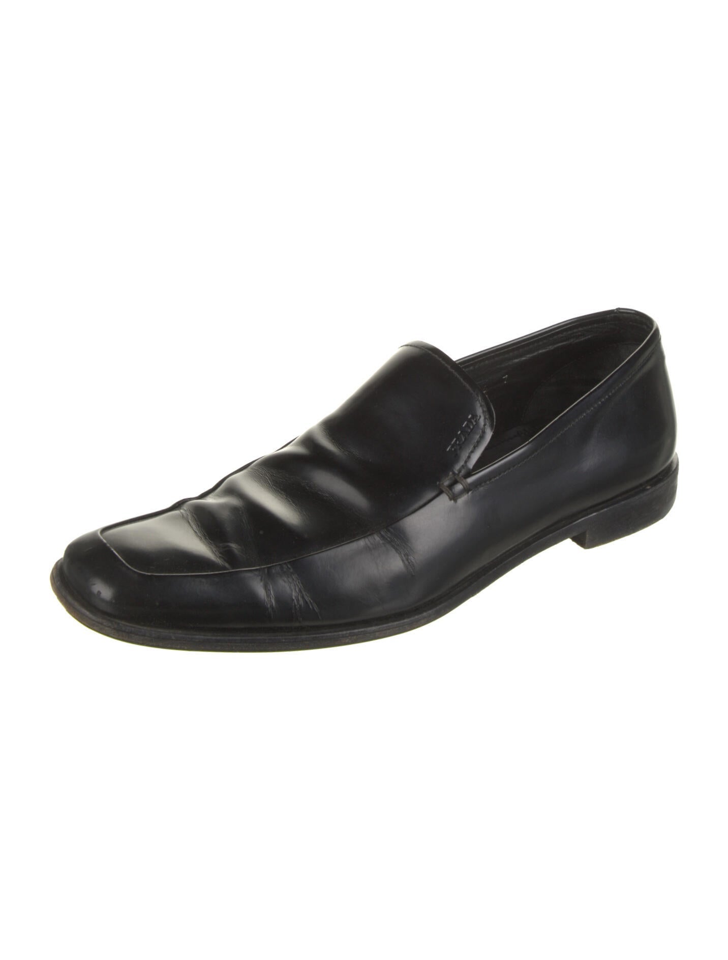 Prada Patent Leather Dress Loafers - Black Loafers, Shoes - PRA733362 | The RealReal