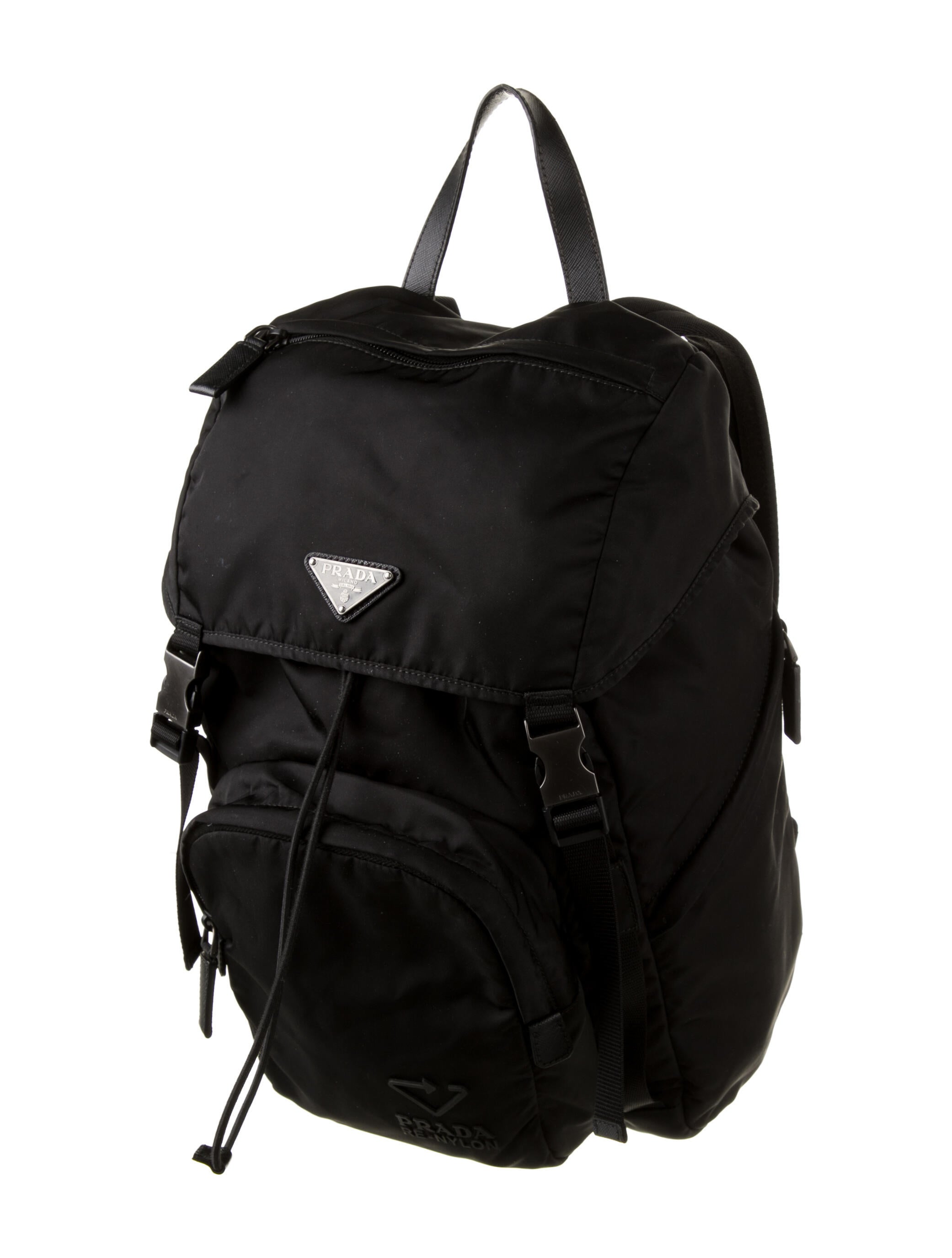 Prada Saffiano-Trimmed Re-Nylon Backpack - Black Backpacks, Bags ...