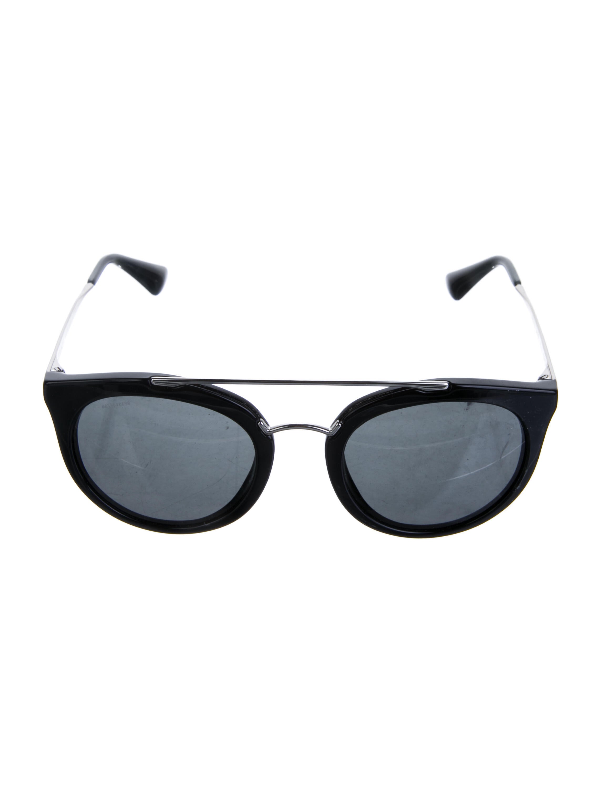 Prada Wayfarer Mirrored Sunglasses - Black Sunglasses, Accessories ...