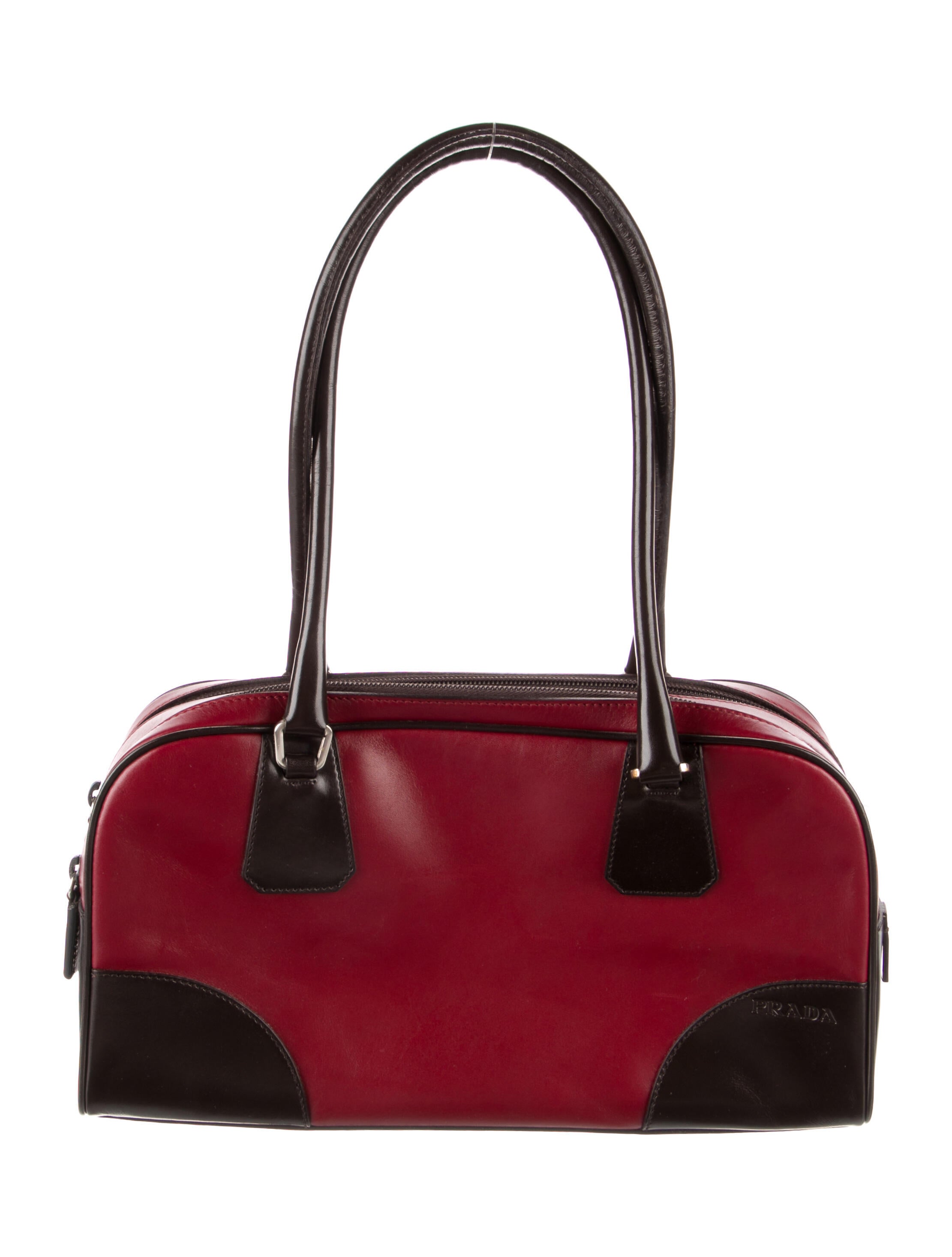 Prada 2016 Glace Calf Arcade Bag - Red Shoulder Bags, Handbags ...