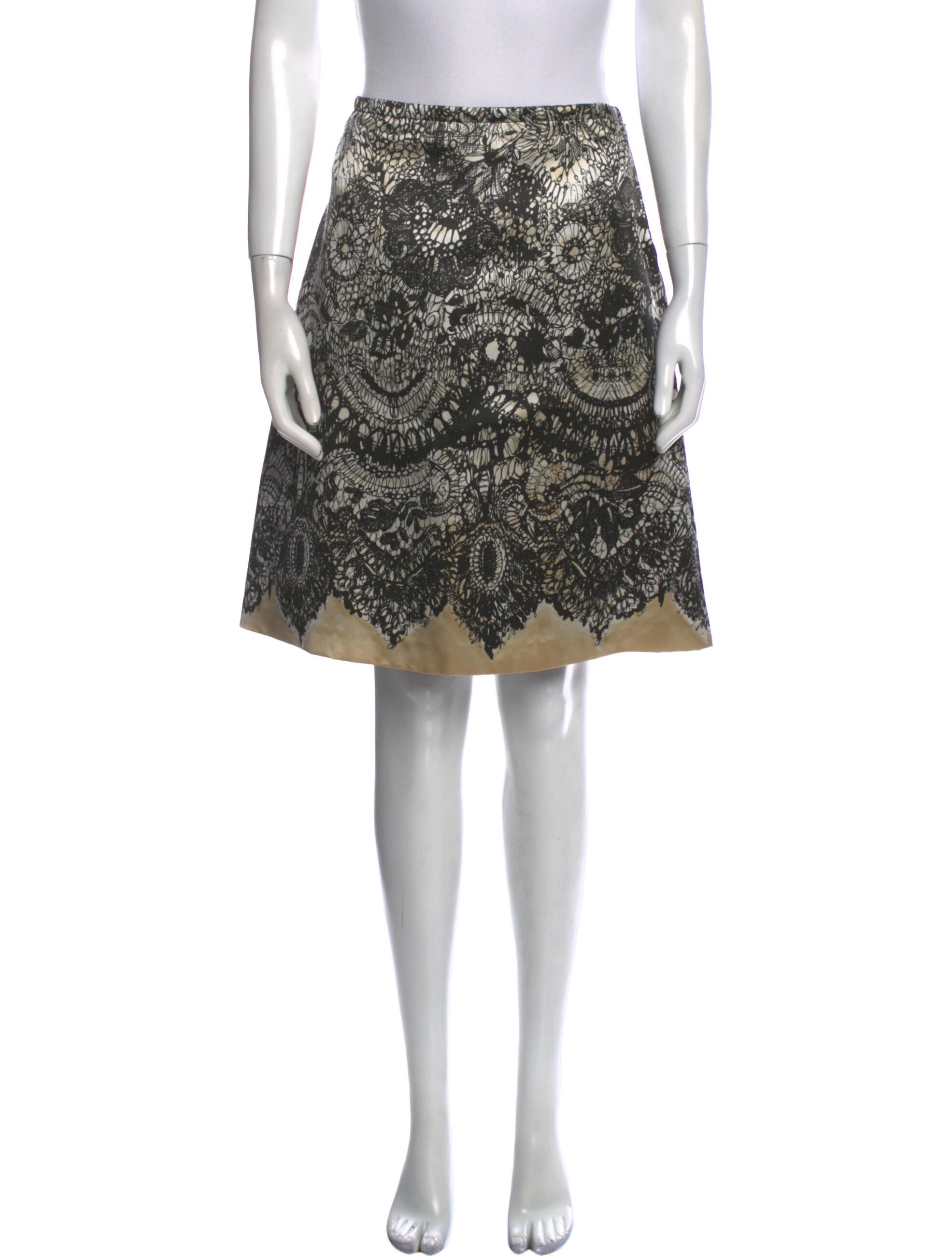 Prada Wool Plaid Skirt - Blue Skirts, Clothing - PRA148332 | The RealReal