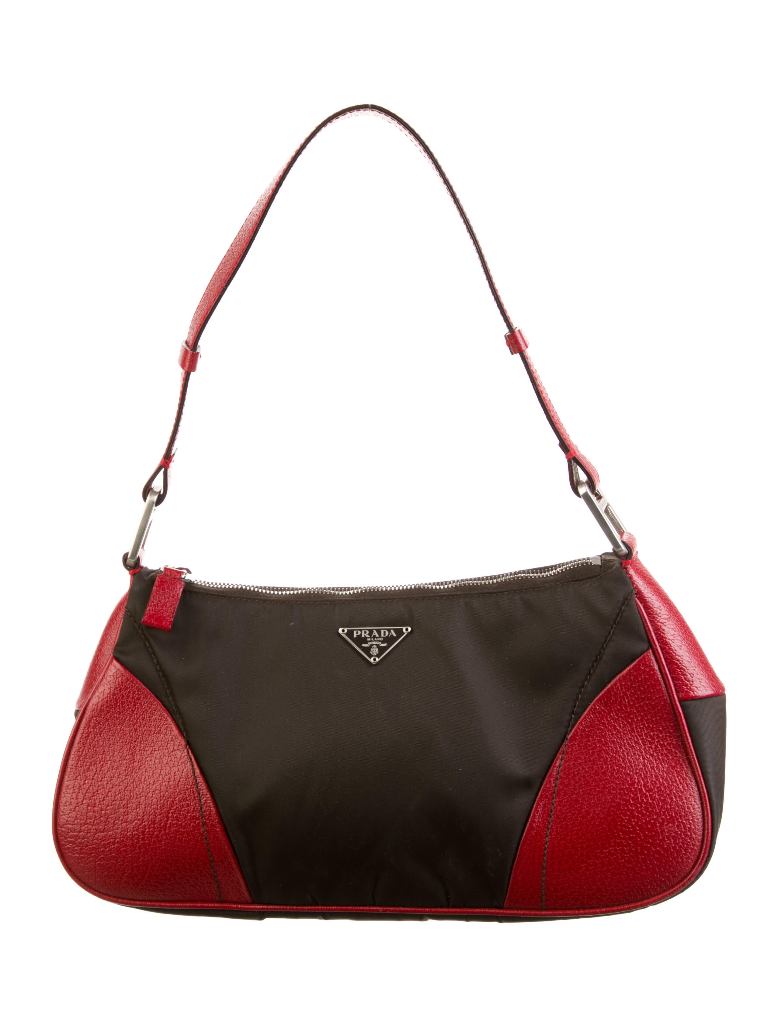 Prada Suede Shoulder Bag - Red Shoulder Bags, Handbags - PRA208385 ...