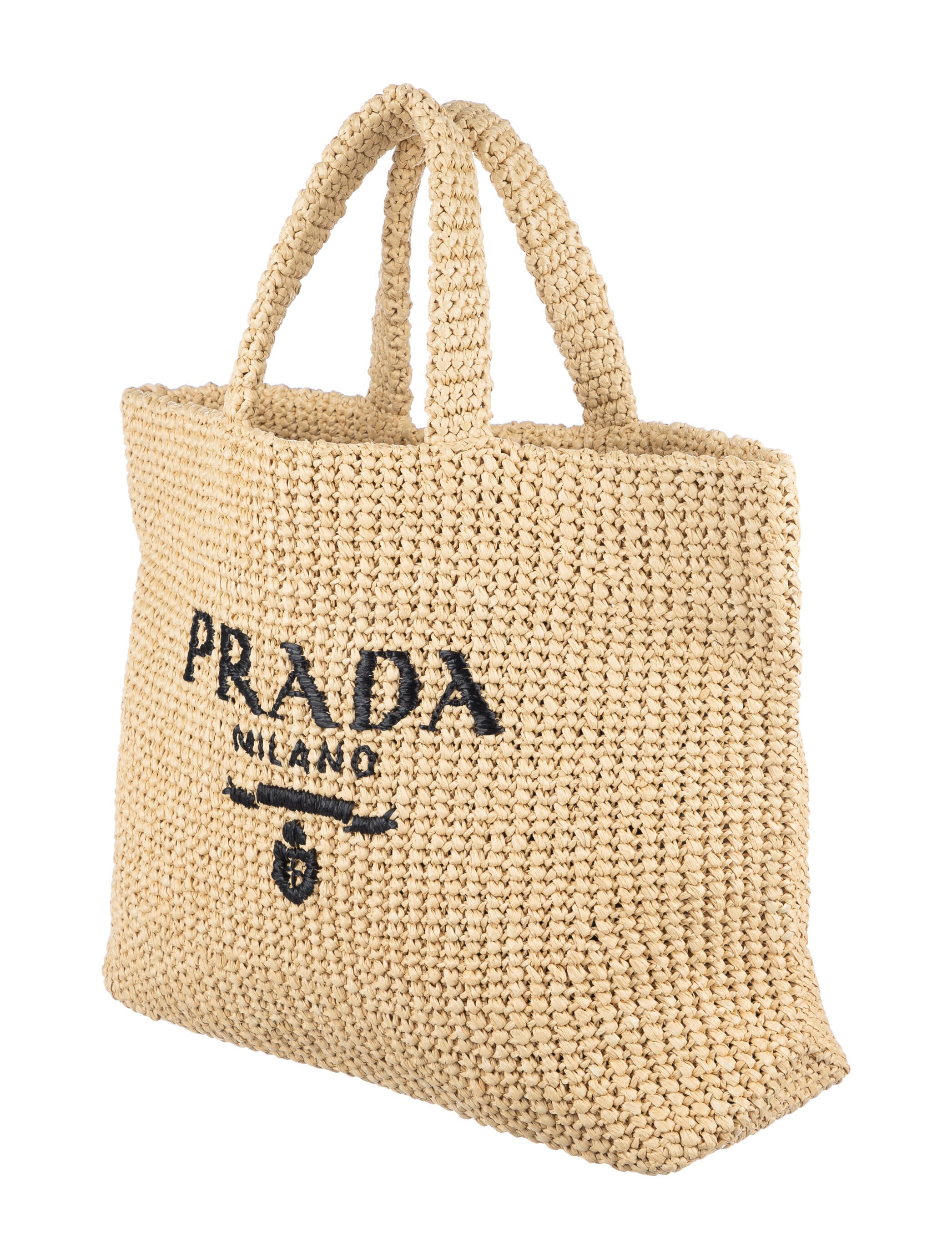 Prada 2022 Rafia Logo Tote - Neutrals Totes, Handbags - PRA805861 | The ...