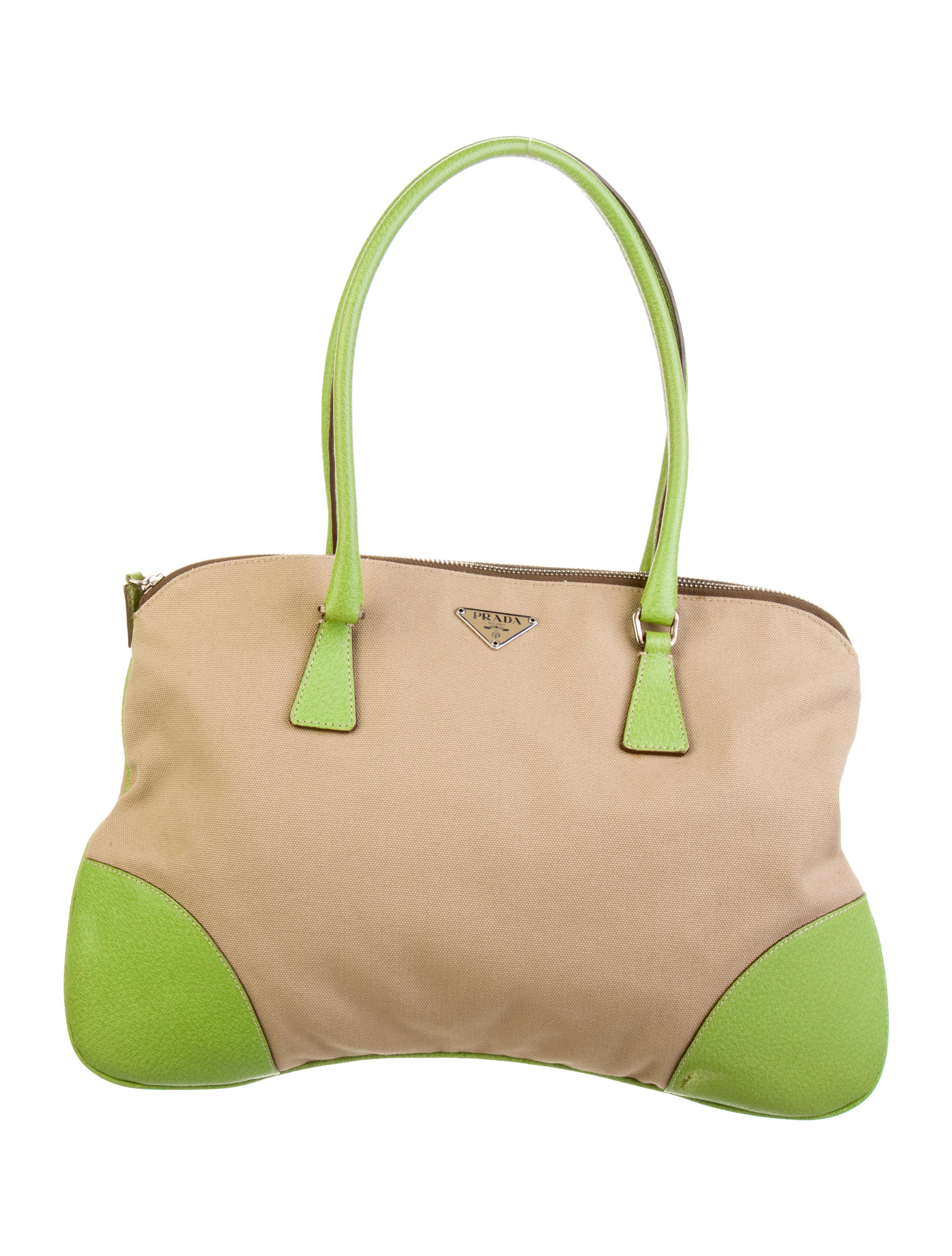Prada Leather Kiss-Lock Bag - Neutrals Handle Bags, Handbags ...