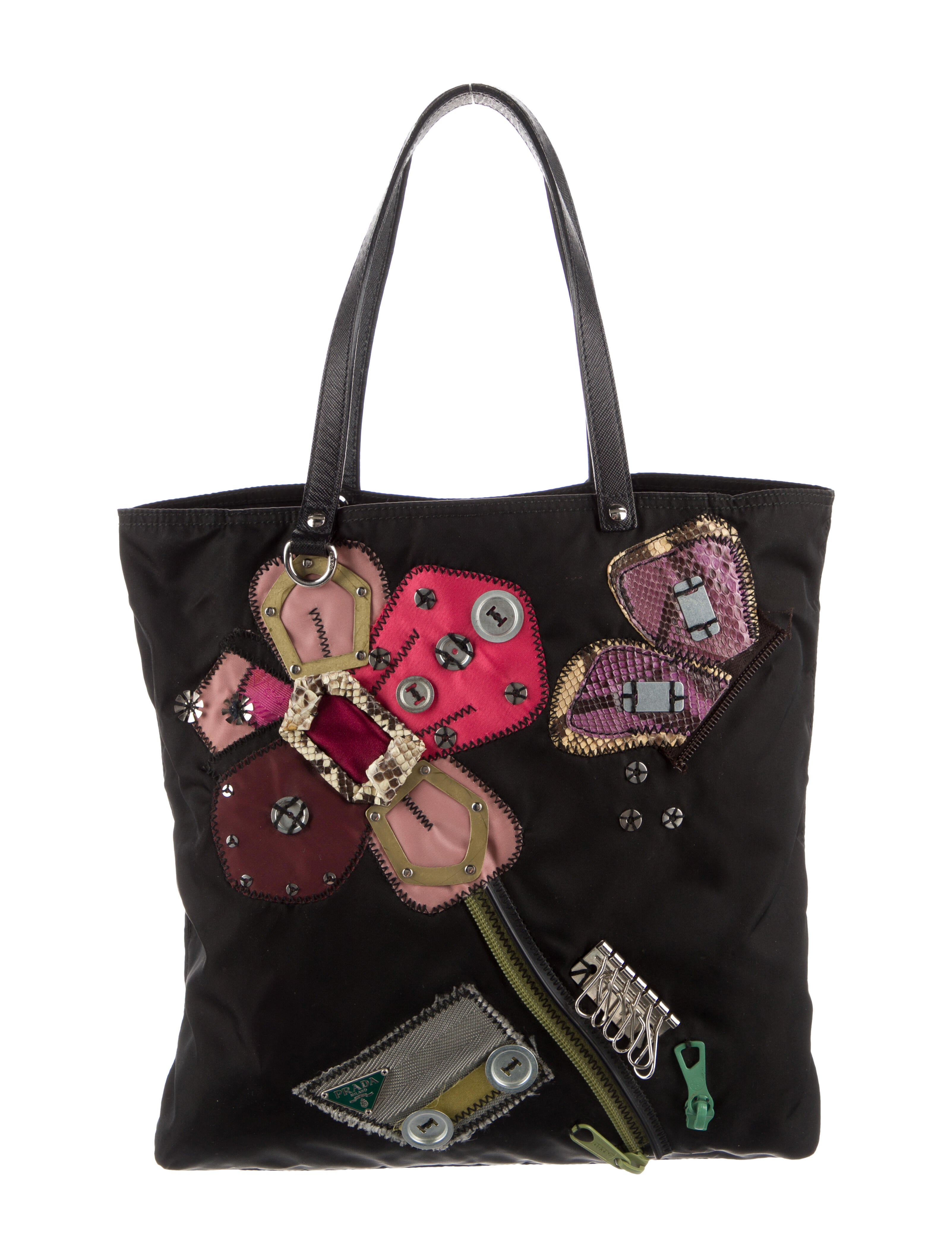 Prada Canapa Stampata Tote - Grey Totes, Handbags - PRA163167 | The ...