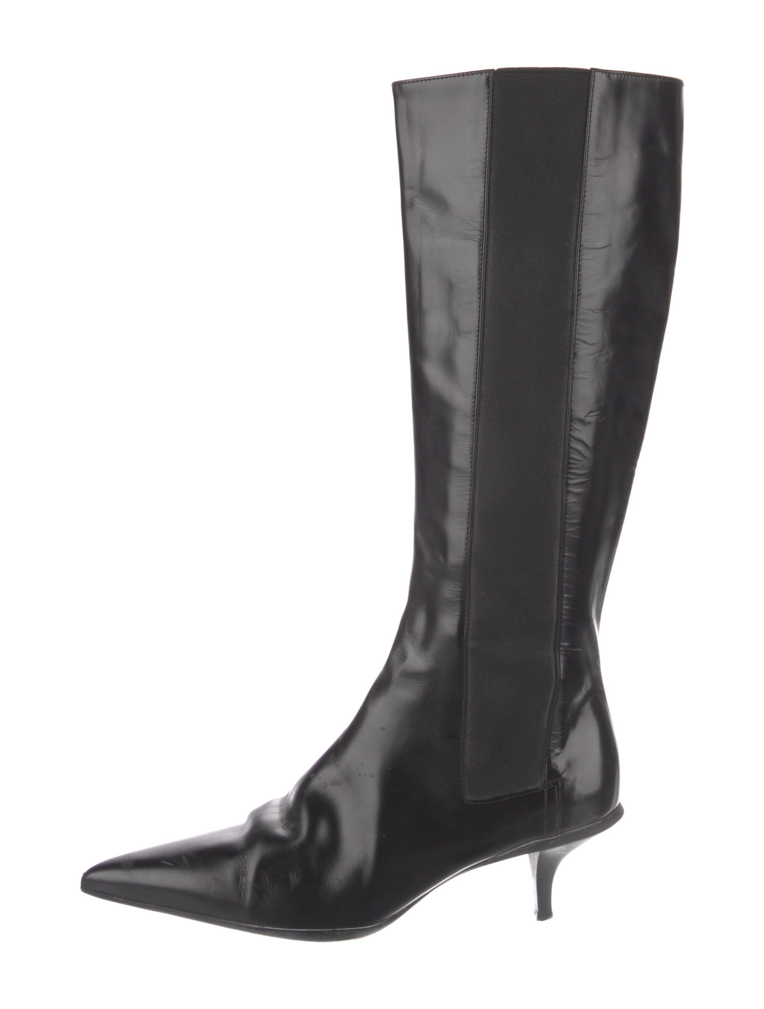 Prada Leather Boots - Black Boots, Shoes - PRA807540 | The RealReal