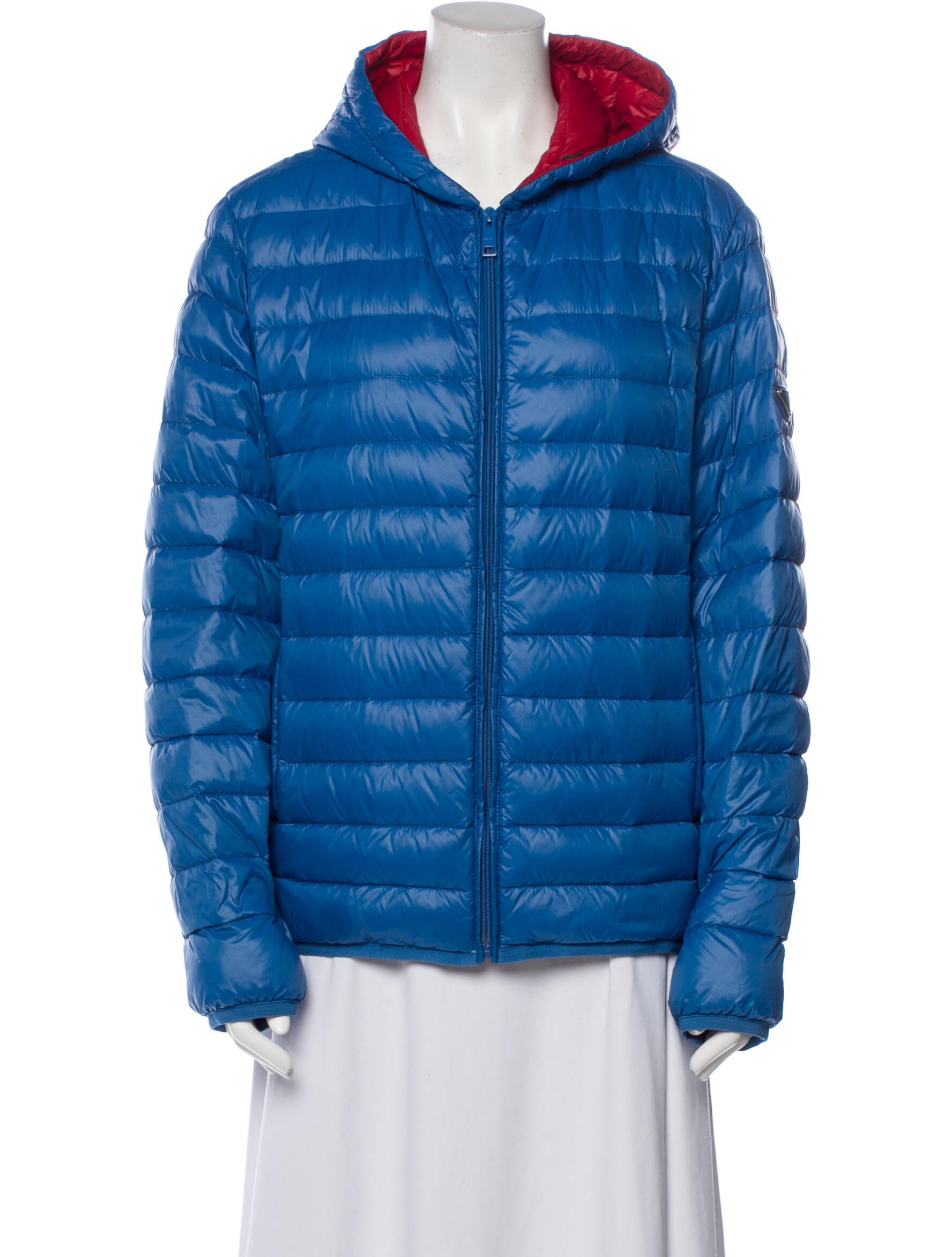 Prada Puffer Coat - Blue Outerwear, Clothing - PRA808913 | The RealReal