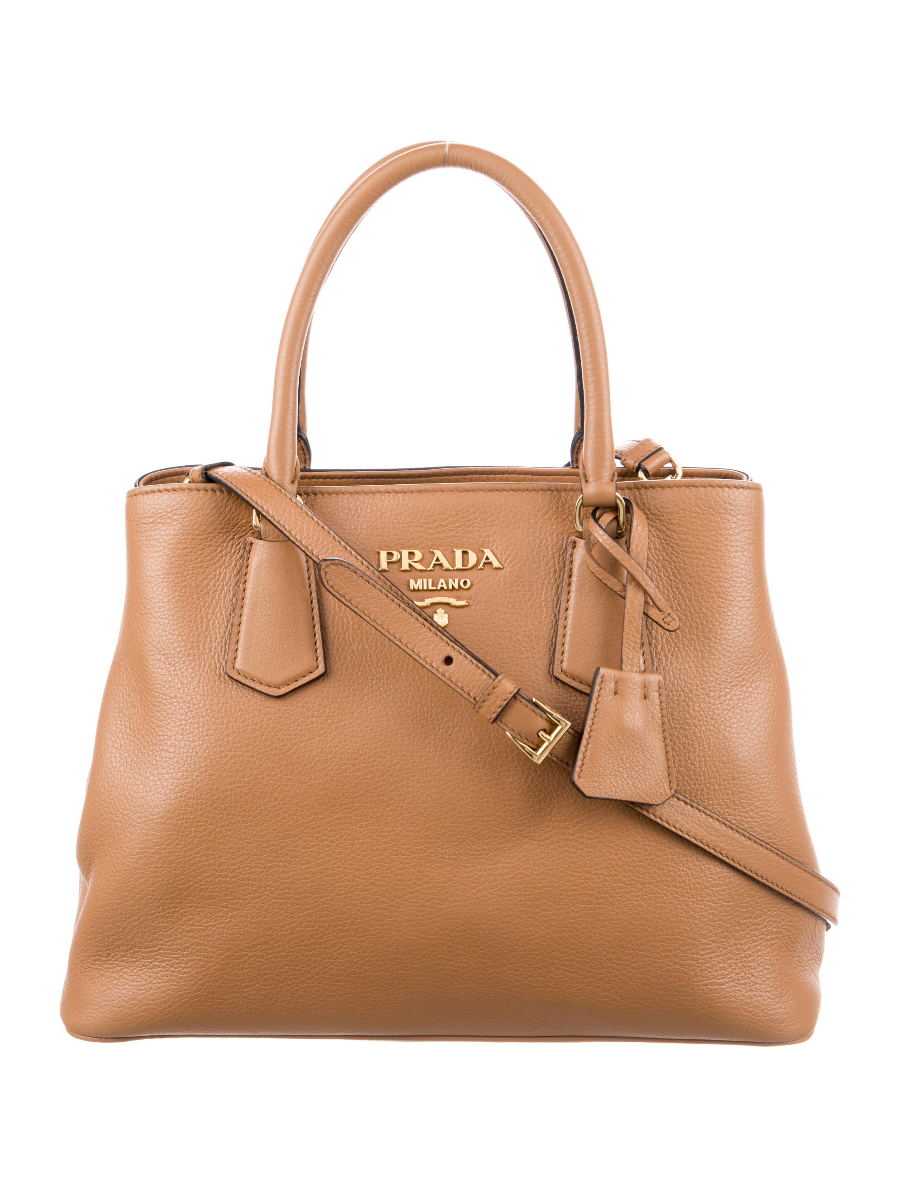 Prada Tricolor Top Handle Bag - Brown Handle Bags, Handbags - PRA96724 ...