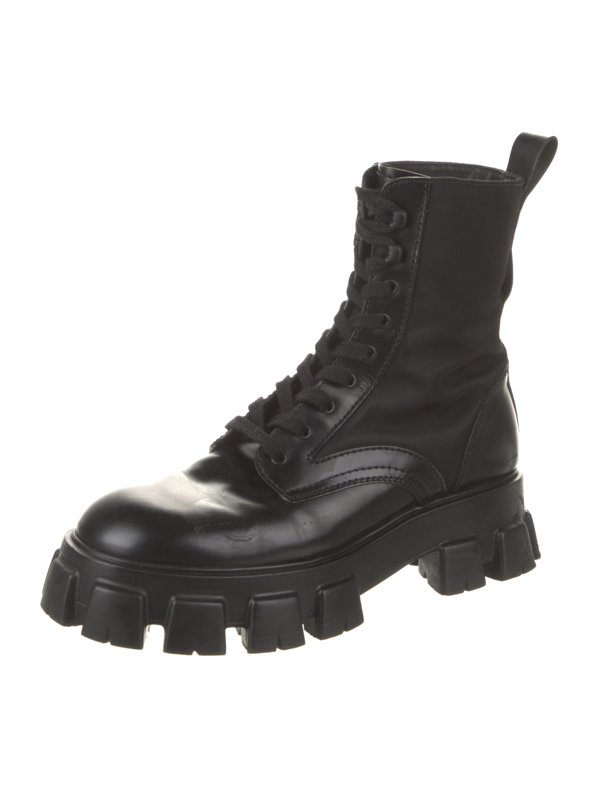 Balmain Leather Combat Boots - Black Boots, Shoes - BAM62737 | The RealReal