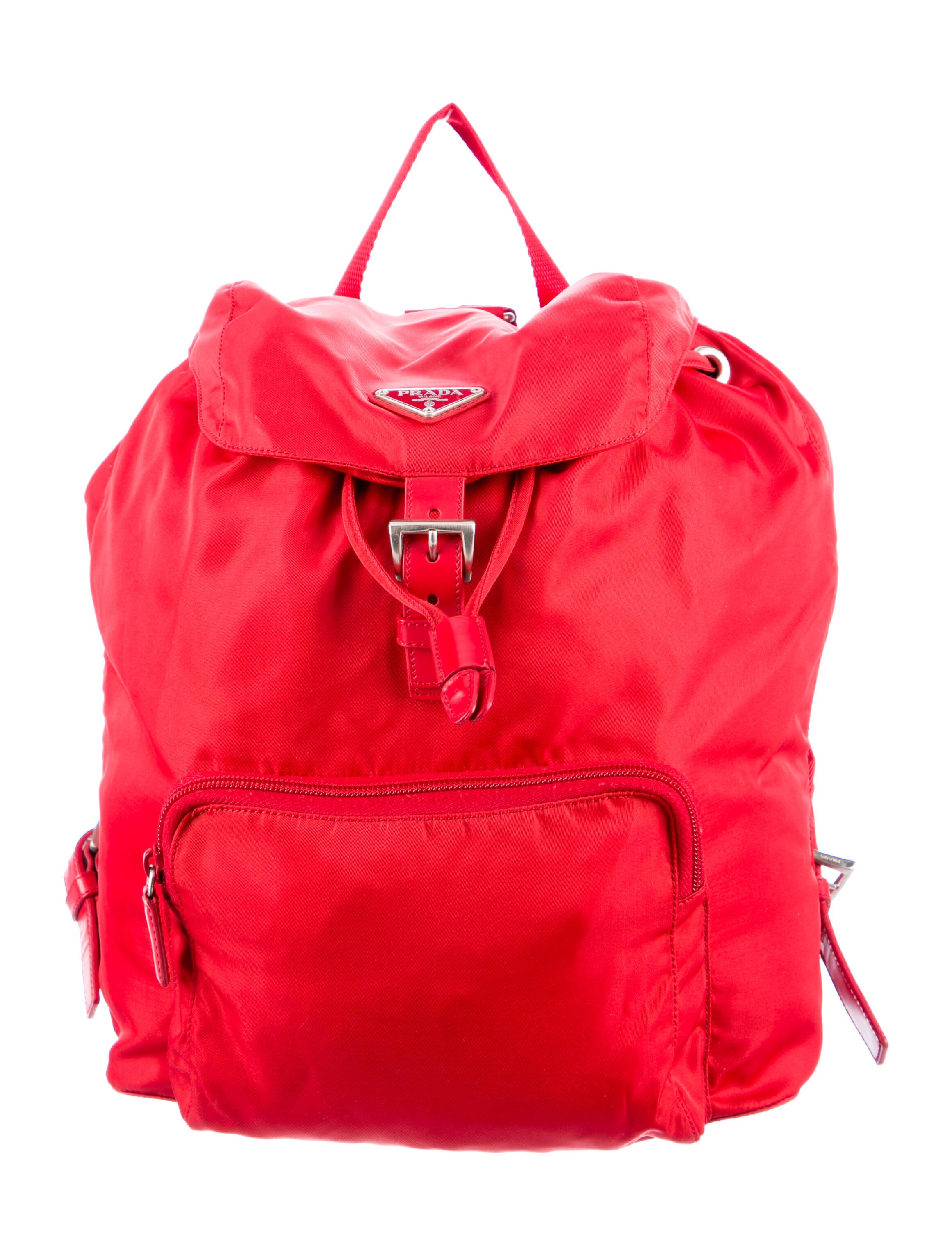 Prada Tessuto Drawstring Backpack - Red Backpacks, Handbags - PRA822316 ...
