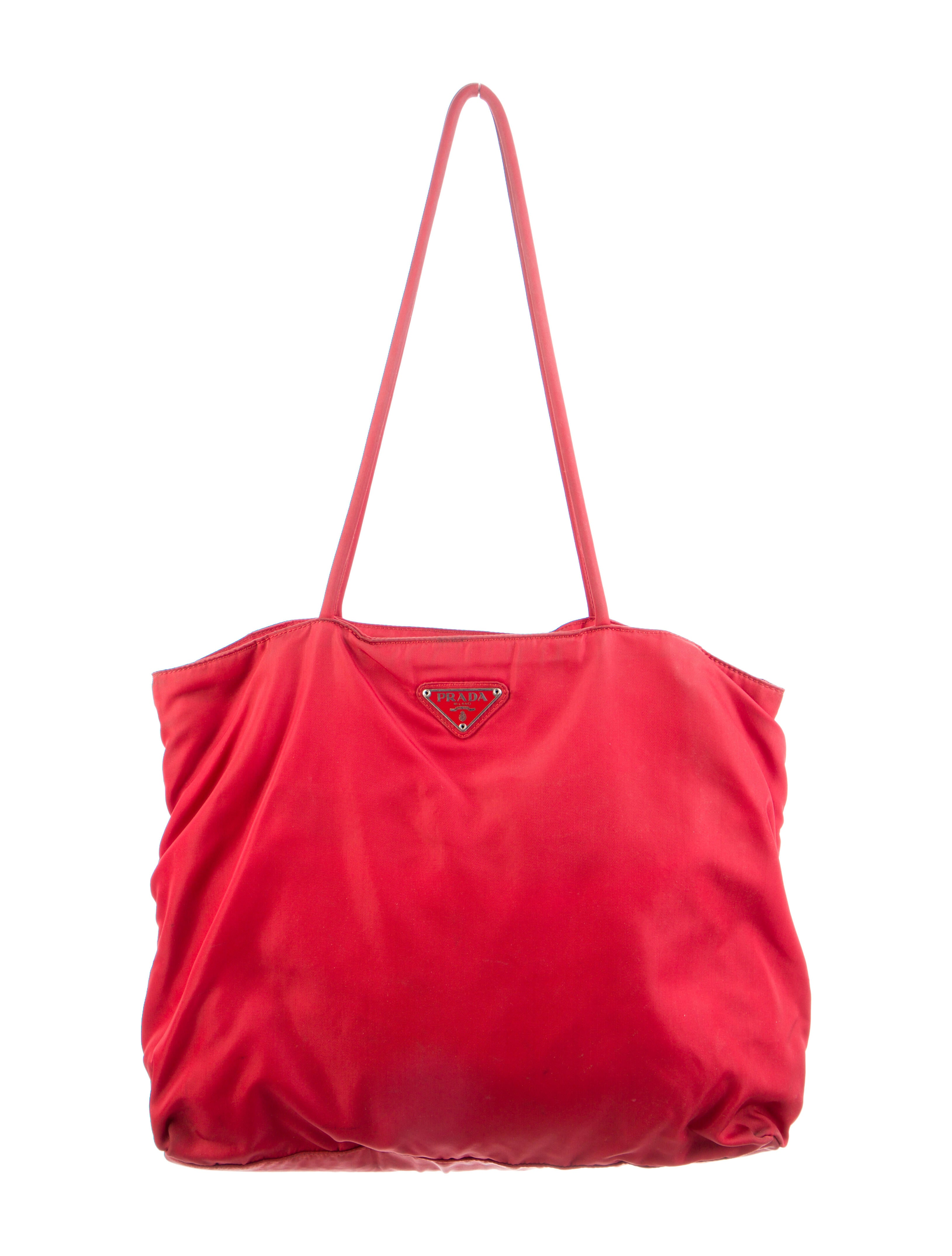 Prada Crocheted Raffia Tote - Red Totes, Handbags - PRA57626 | The RealReal