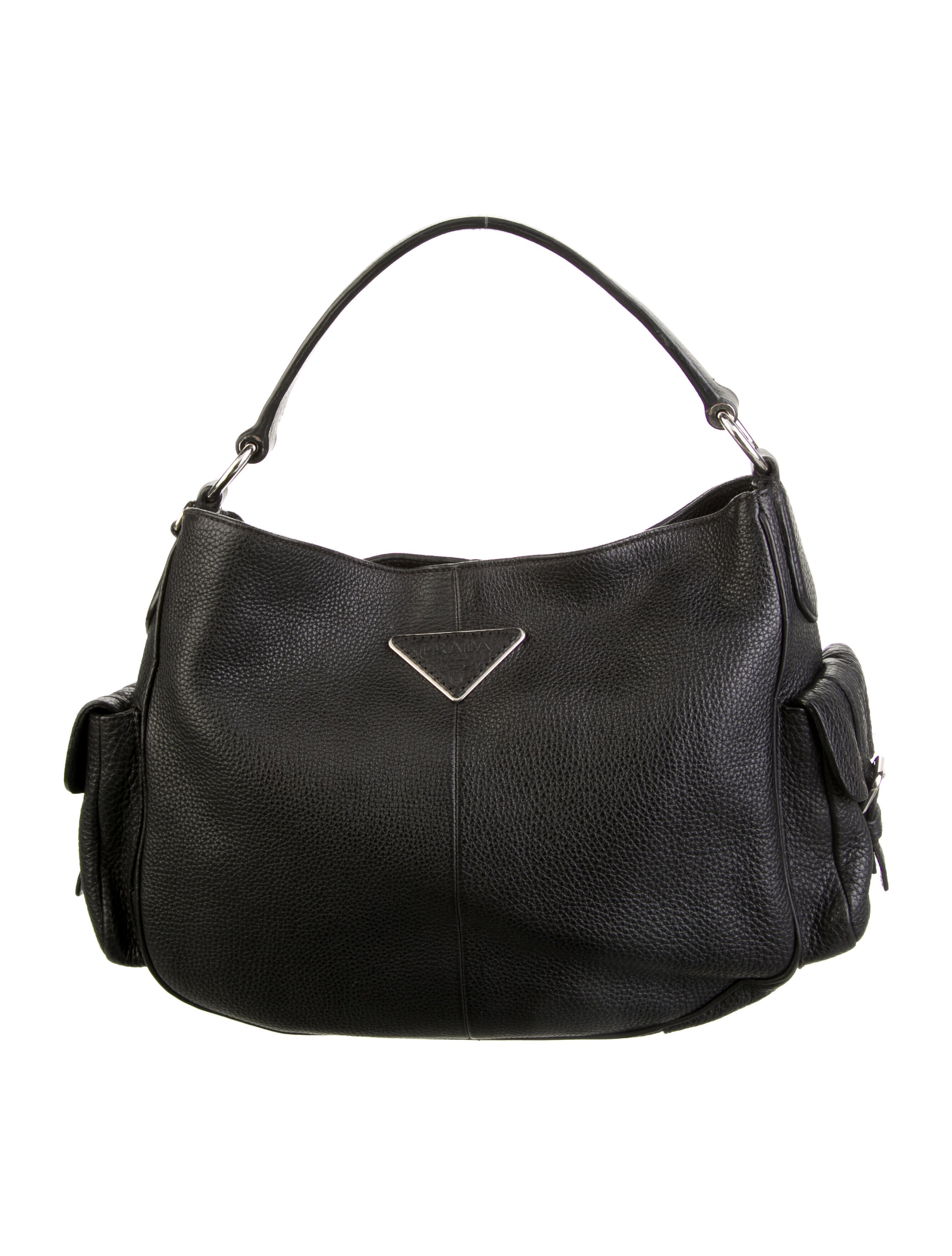 Prada Mini Tessuto Hobo - Black Hobos, Handbags - PRA340410 | The RealReal