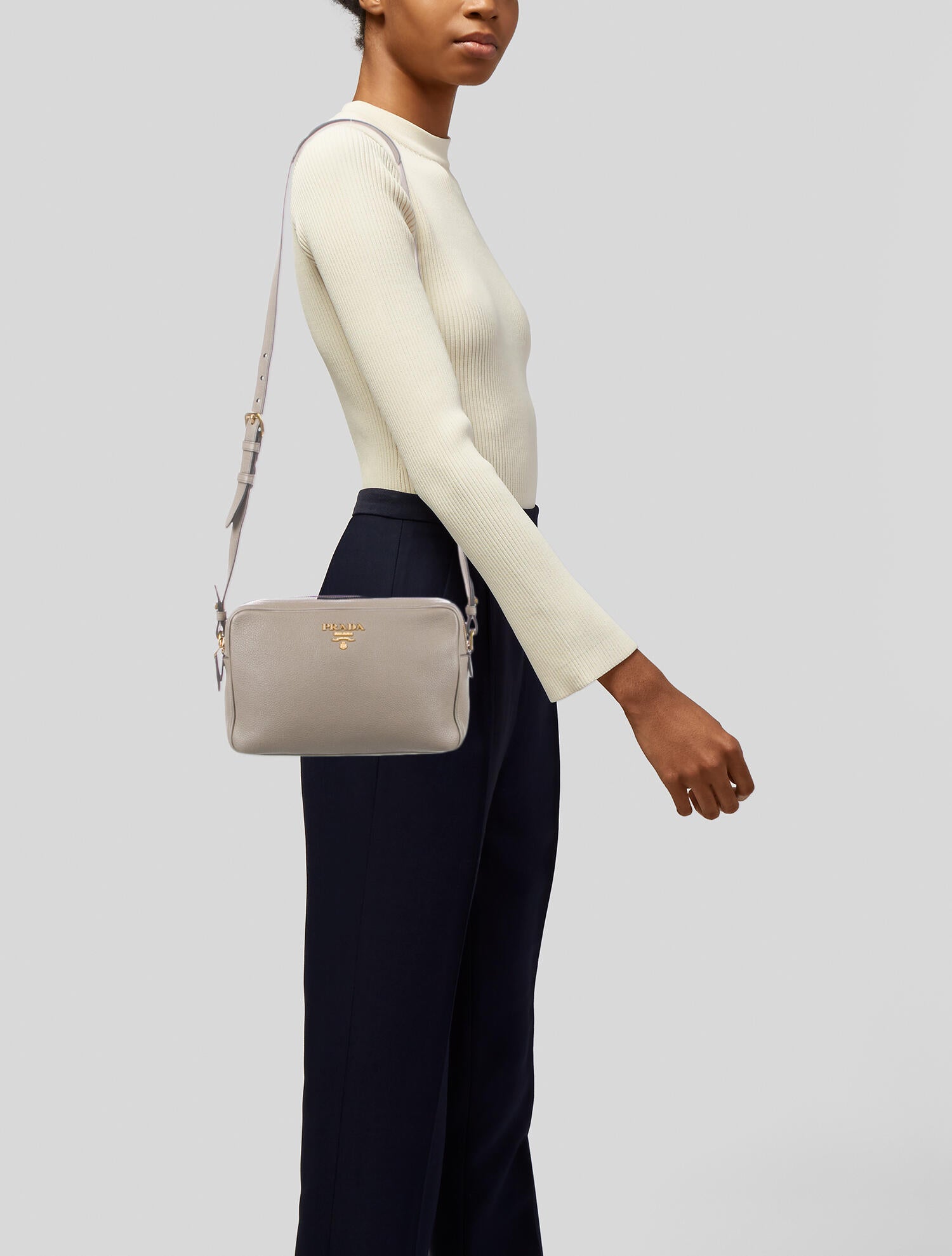 Prada Vitello Daino Shoulder Bag - Neutrals Shoulder Bags, Handbags ...