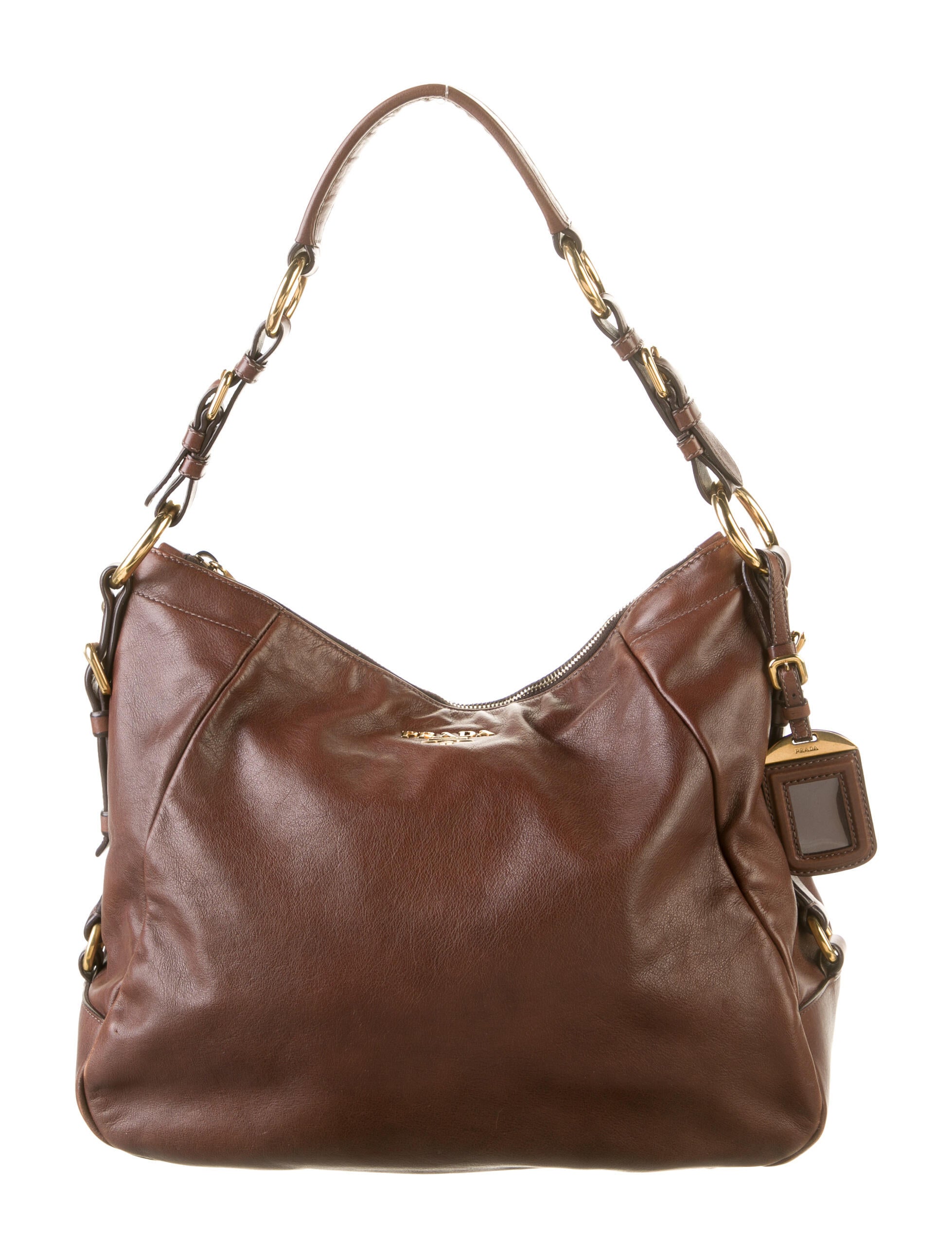 Prada Berlino Shoulder Bag - Brown Shoulder Bags, Handbags - PRA239449 ...