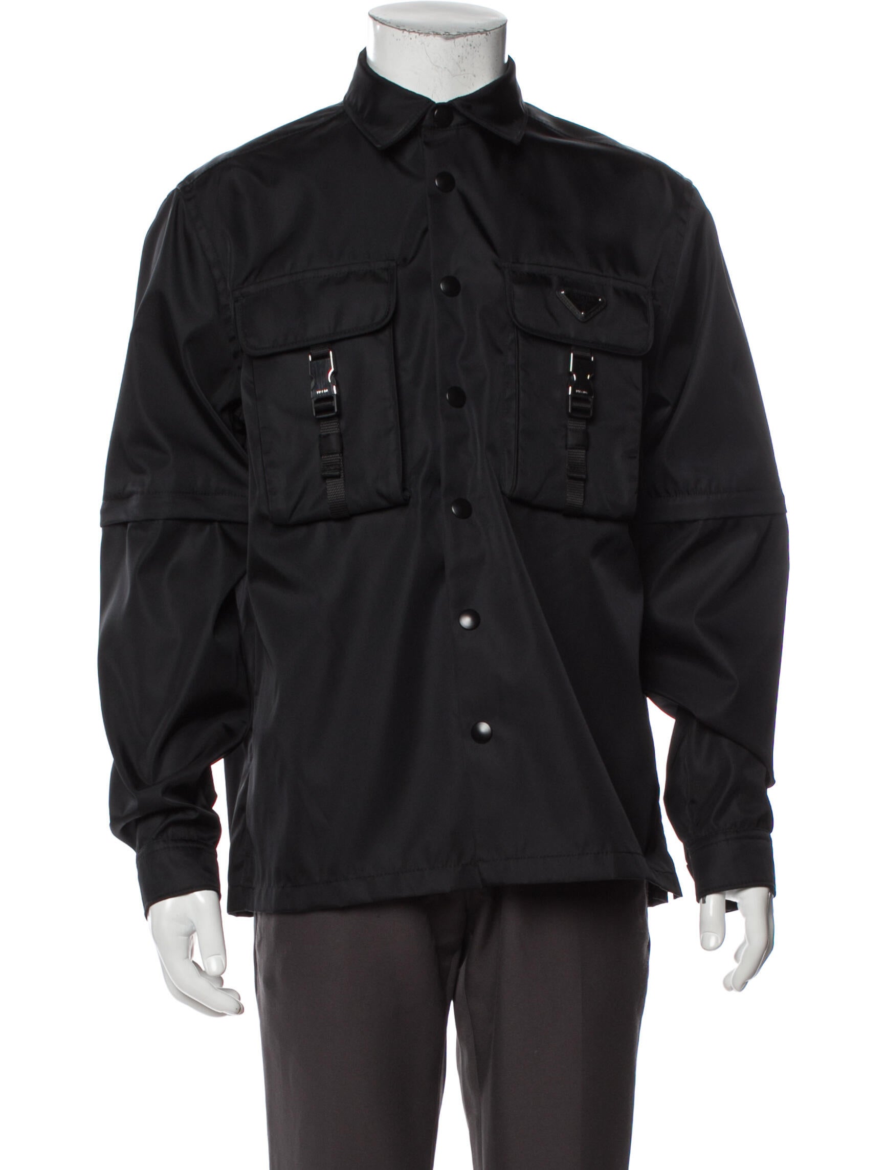 Prada 2022 Re-Nylon Utility Jacket - Black Outerwear, Clothing ...