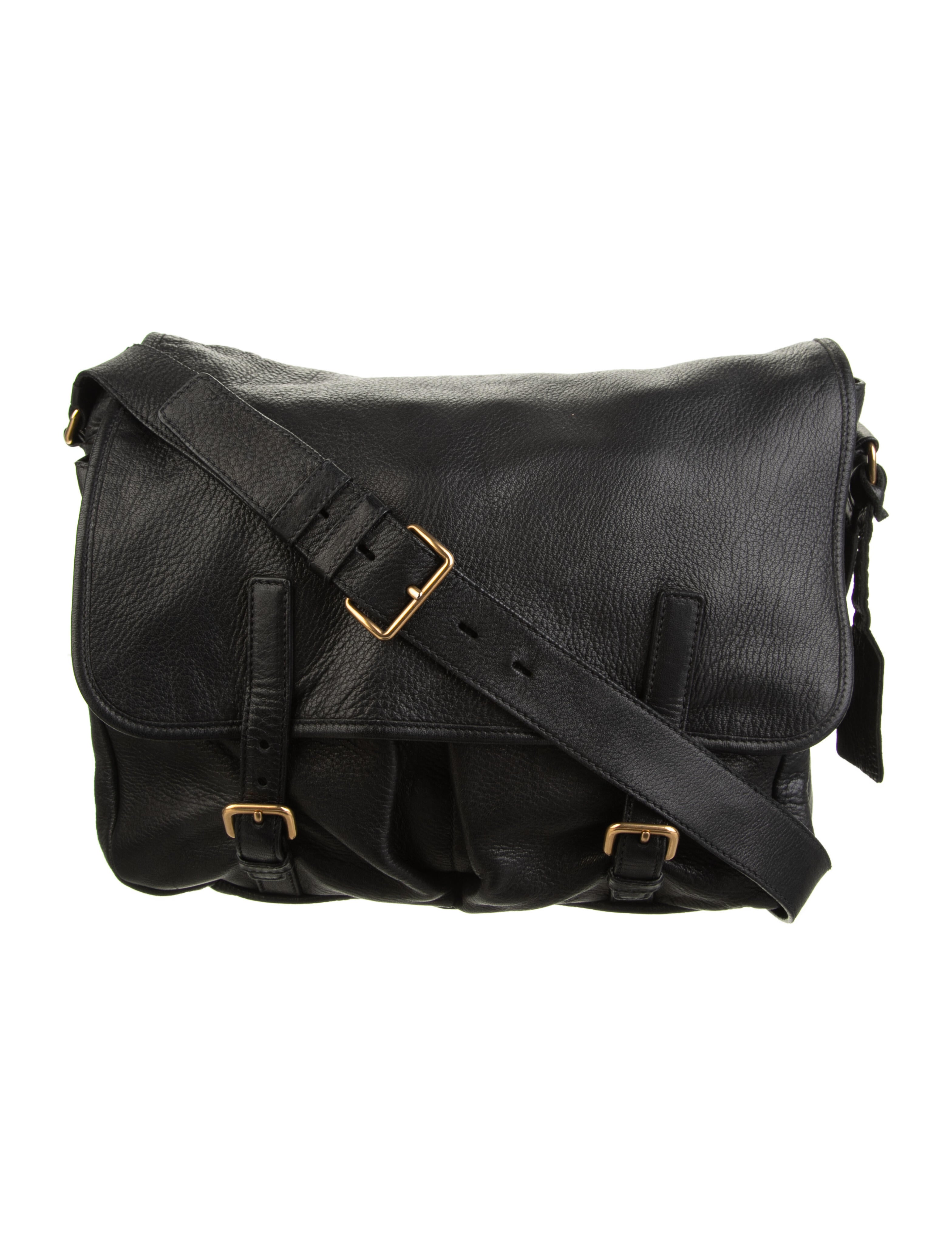 Prada Large Cervo Messenger Bag - Black Shoulder Bags, Handbags ...