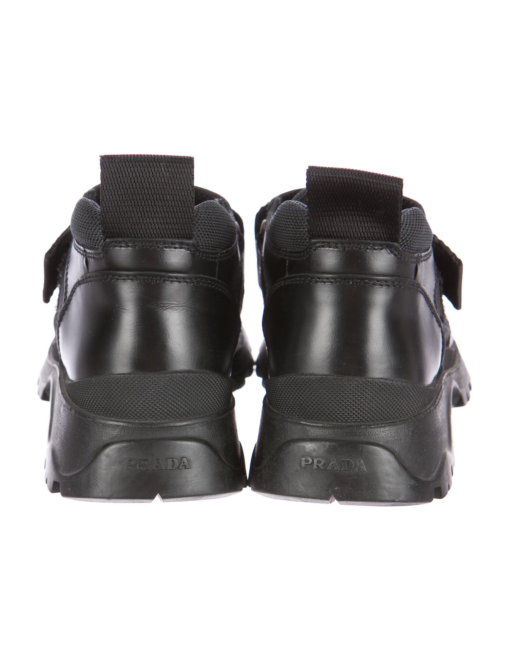 Prada Vibram Leather Sneakers - Shoes - PRA83505 | The RealReal