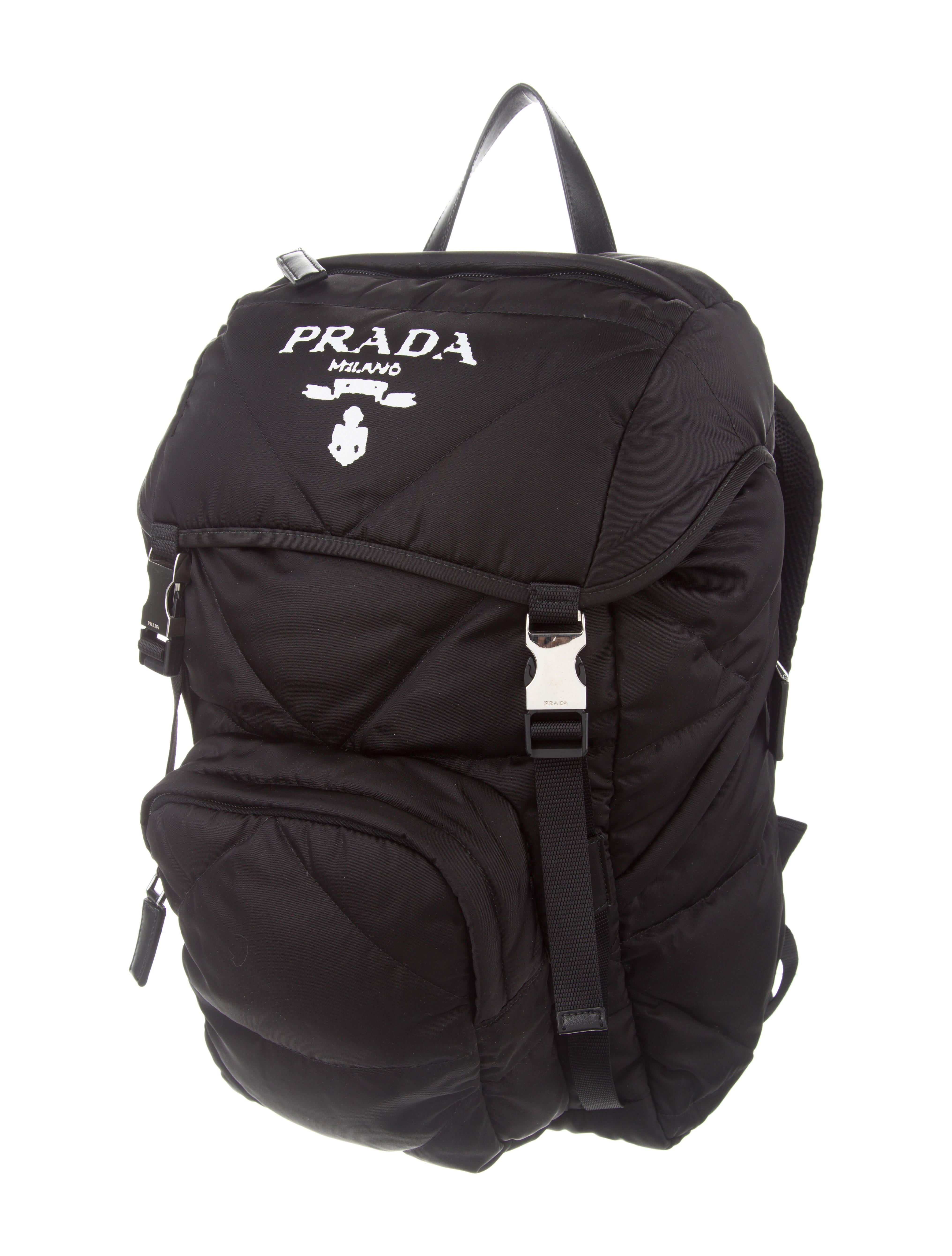 Prada Re-Nylon Padded Backpack with Hood - Black Backpacks, Bags ...
