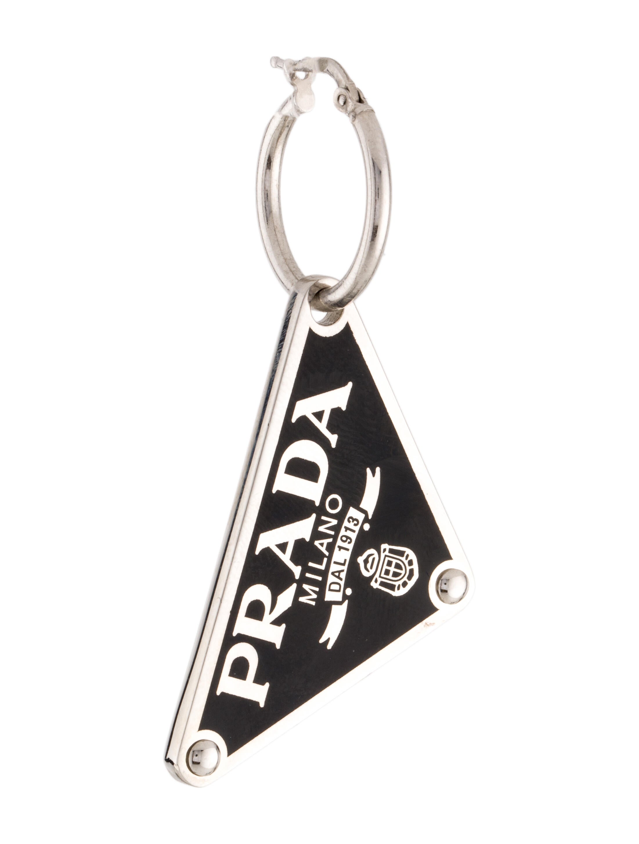 Prada Symbole Pendant Earring - Drop, Earrings - PRA838403 | The RealReal