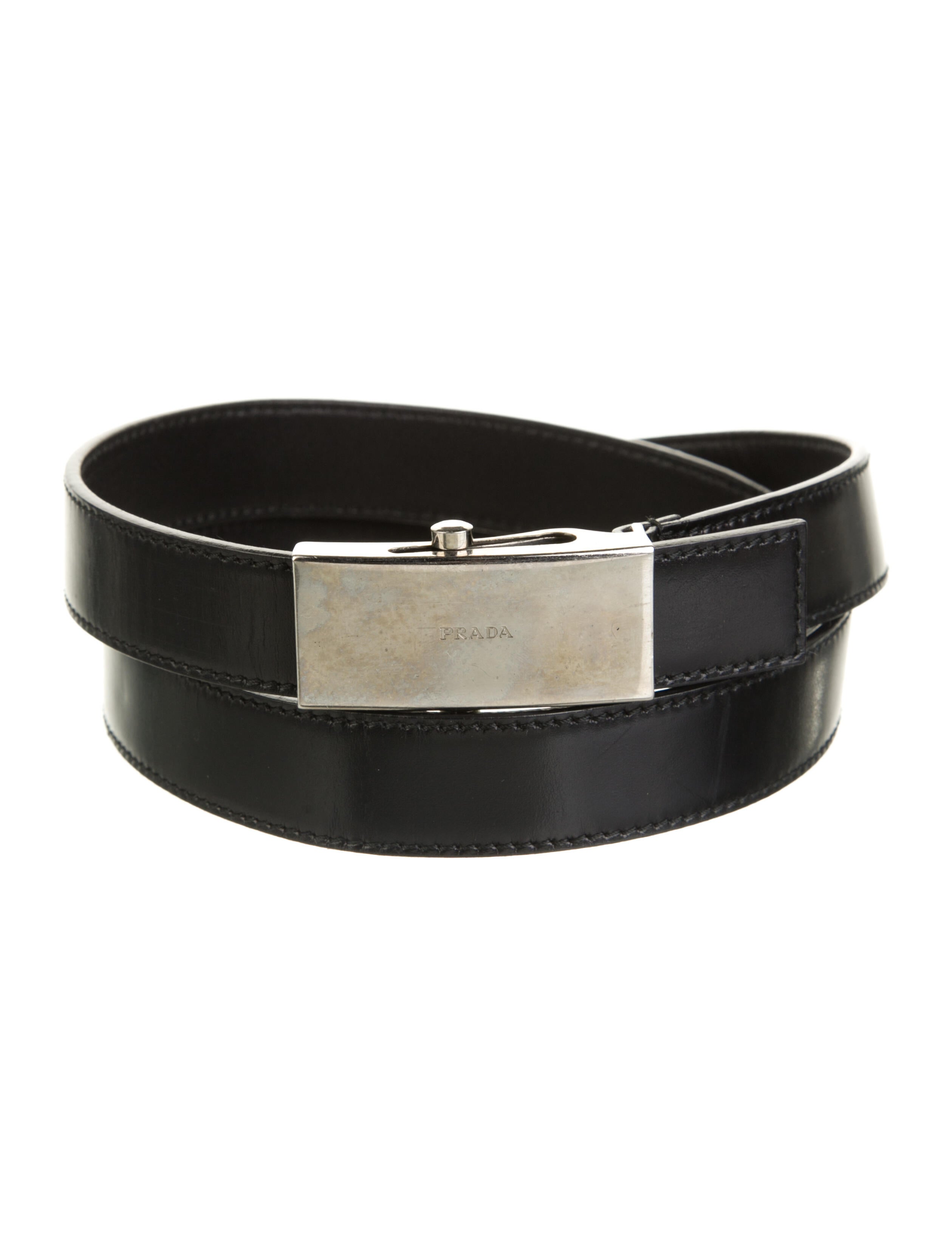 Prada Leather Belt - Black Belts, Accessories - PRA838537 | The RealReal