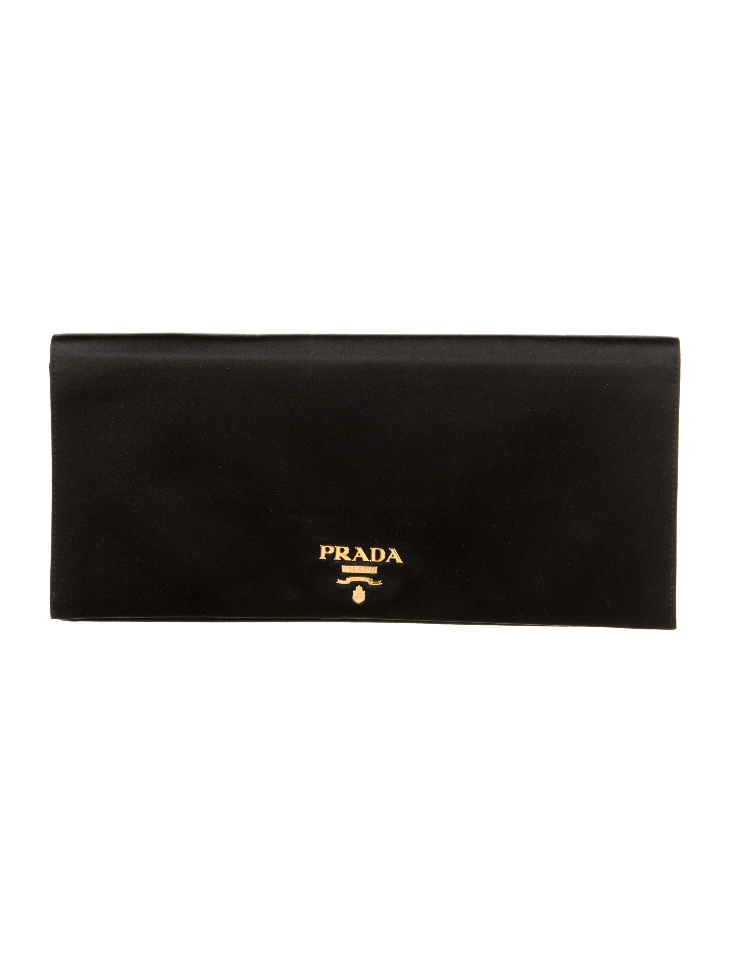 Prada Raso Clutch - Black Clutches, Handbags - PRA839211 | The RealReal