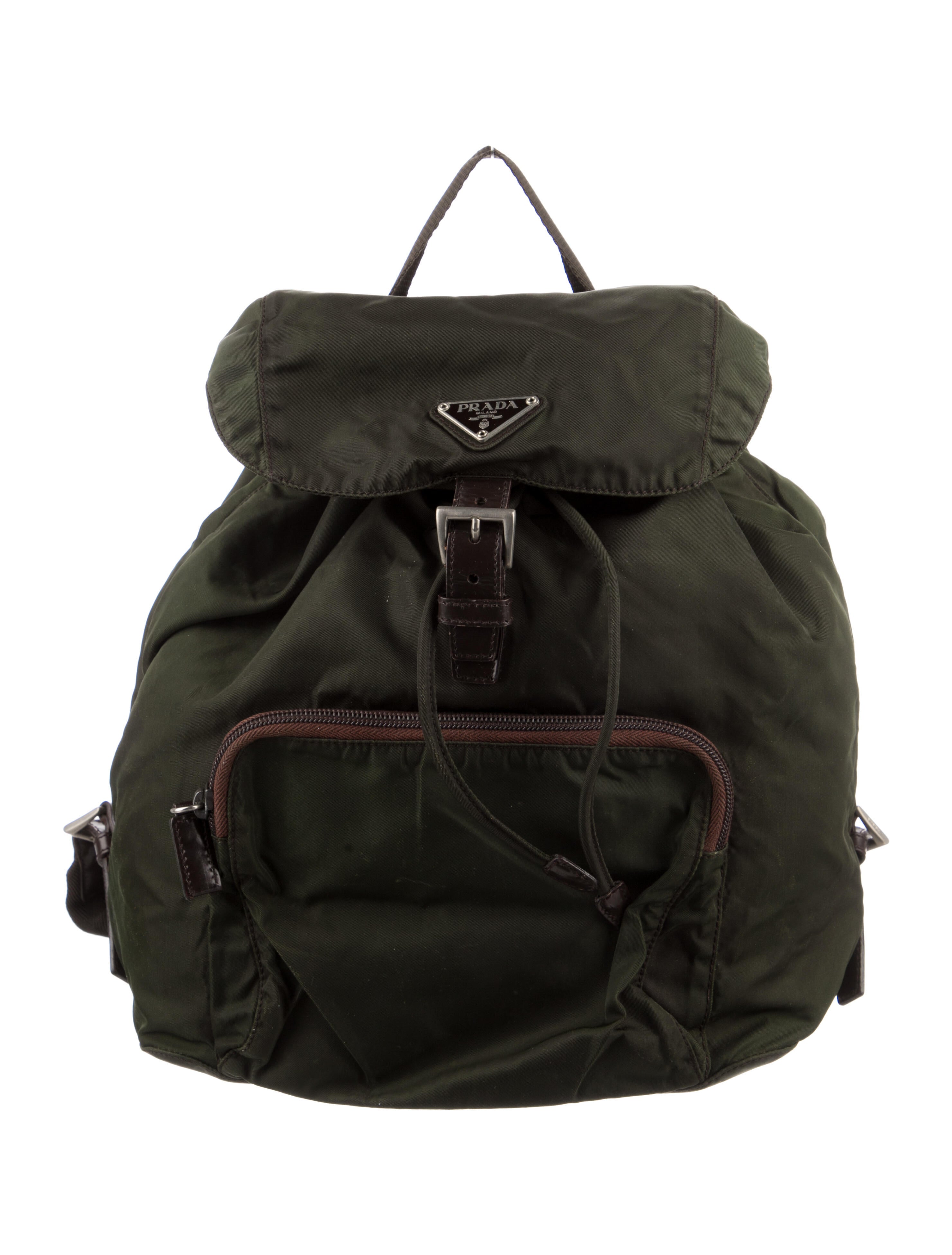 Prada Vela Backpack - Green Backpacks, Handbags - PRA846121 | The RealReal