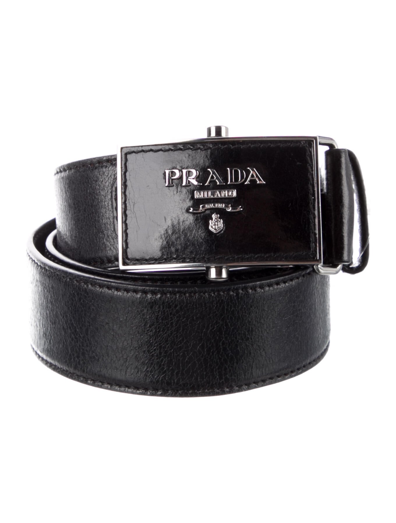 Prada Leather Belt - Black Belts, Accessories - PRA851032 | The RealReal