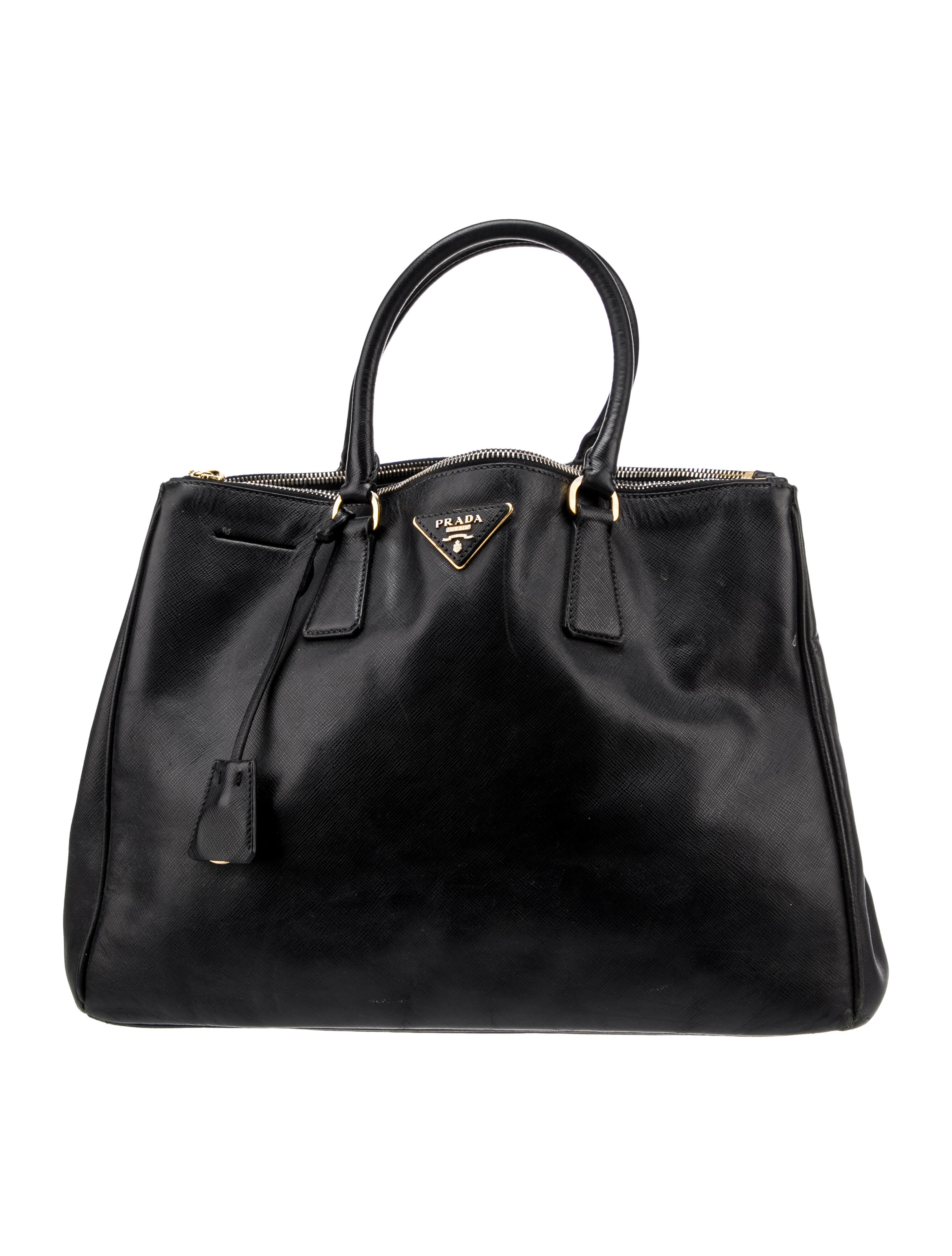Prada Large Galleria Double Zip Tote - Black Totes, Handbags ...