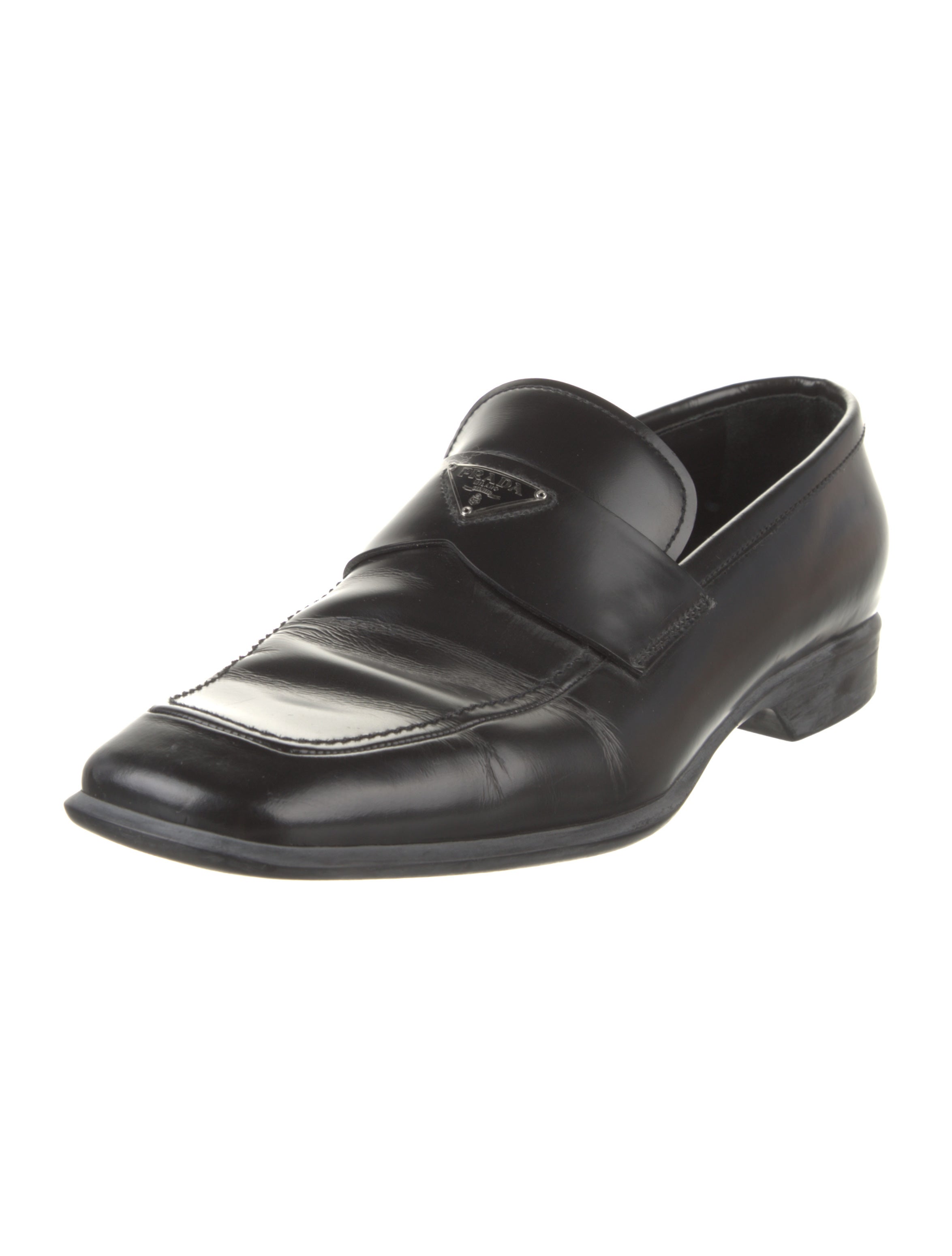 Prada Leather Dress Loafers - Black Loafers, Shoes - PRA864667 | The RealReal