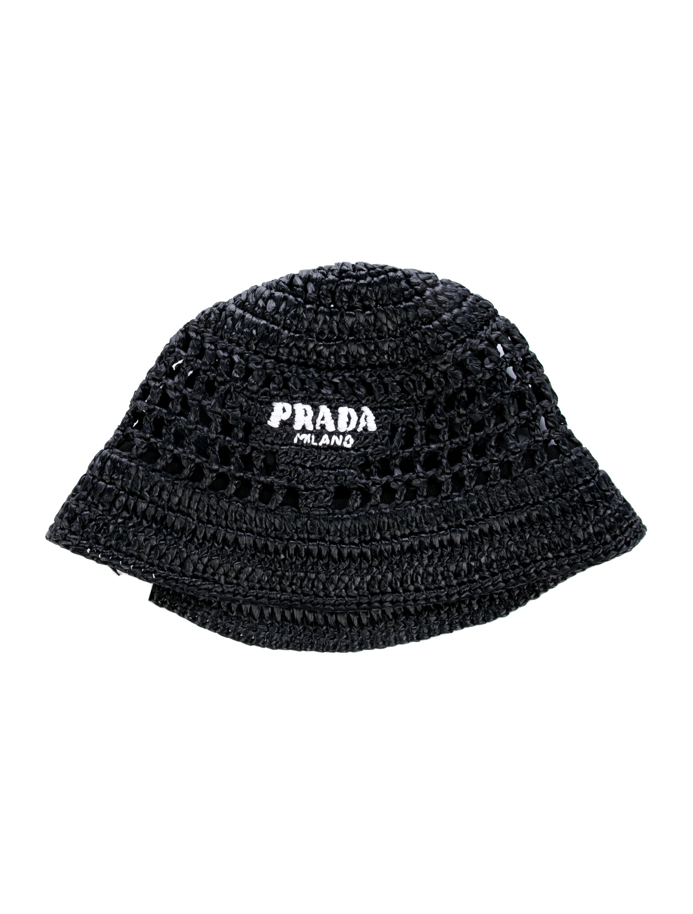 Prada Woven Bucket Hat - Black Hats, Accessories - PRA868855 | The RealReal